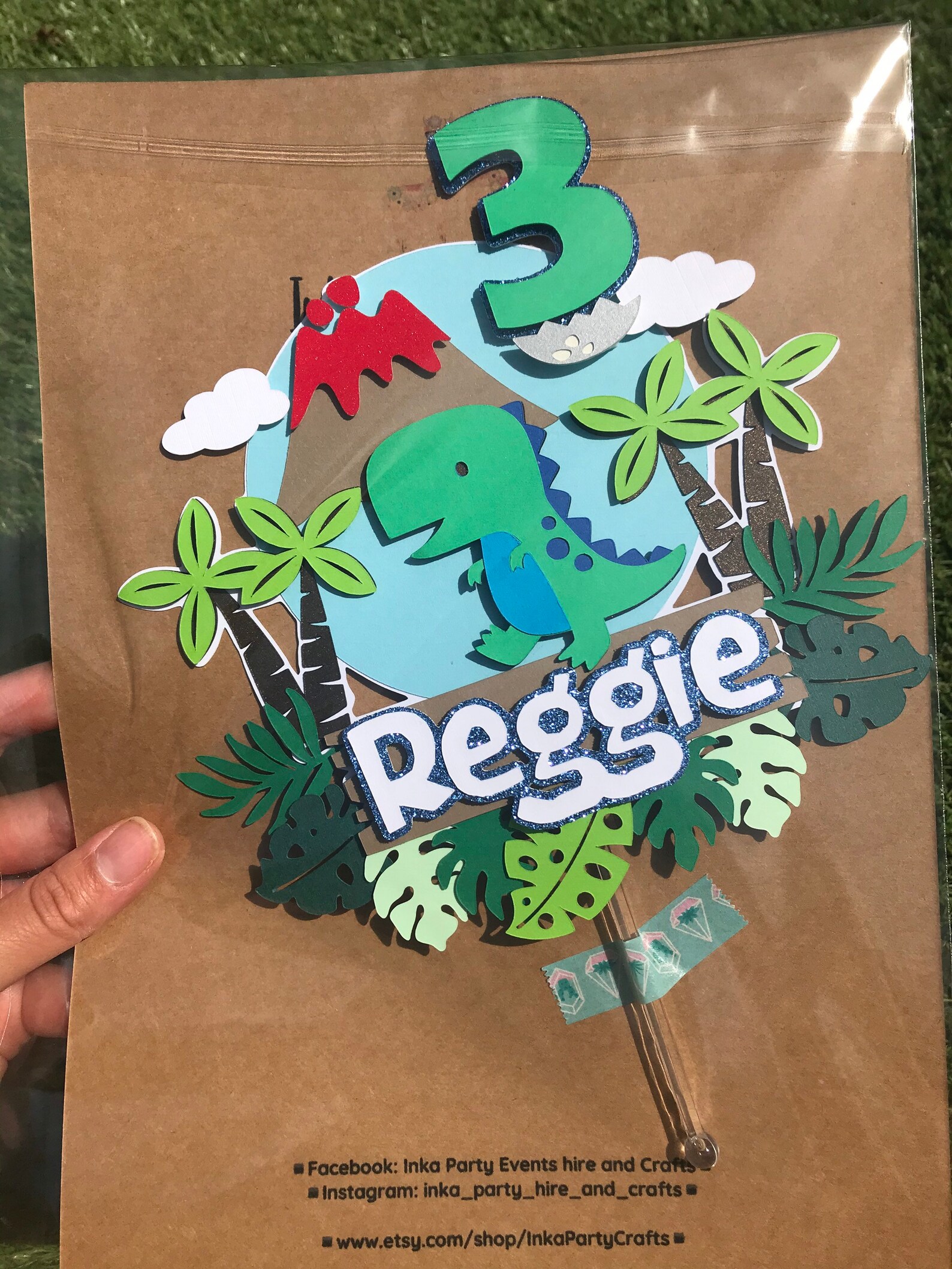 Dinosaur Theme Cake Topper | Dinosaur Cake Topper | Dinosaur Party ...