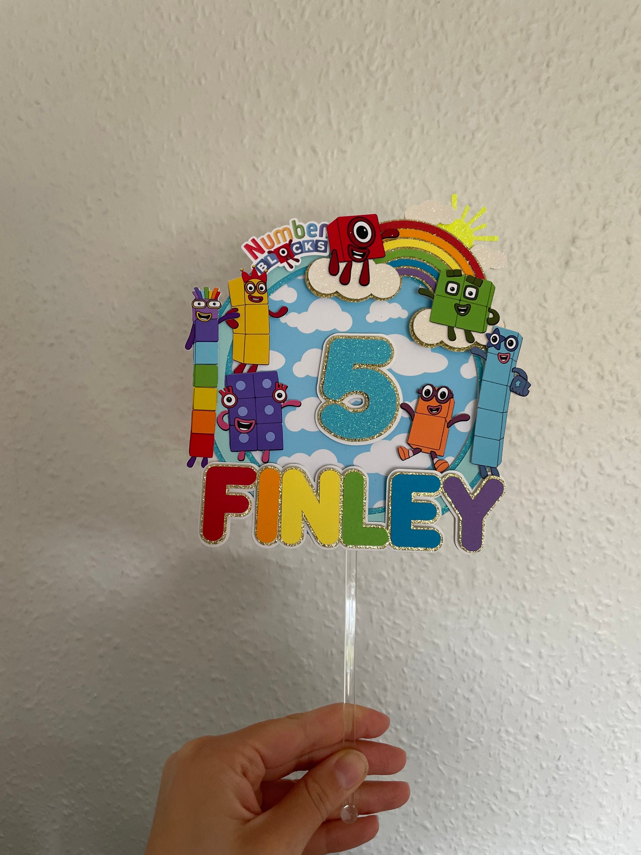 3D Number Block Cake Topper Numbers Party Personalised - Etsy