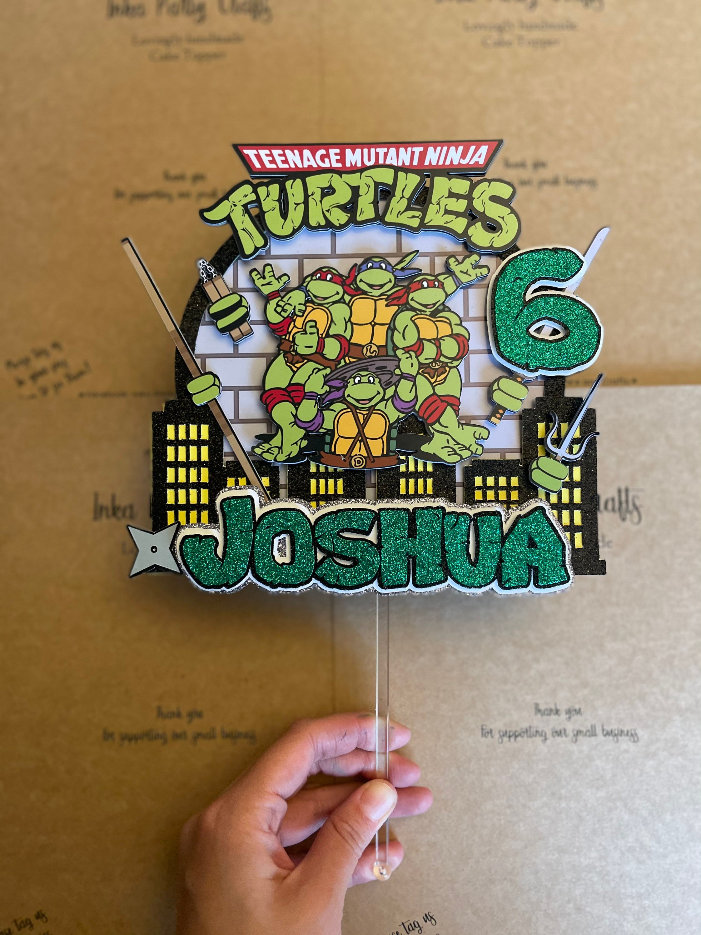 Ninja Turtles Inspired Cake Topper Cake Topper Birthday | Etsy