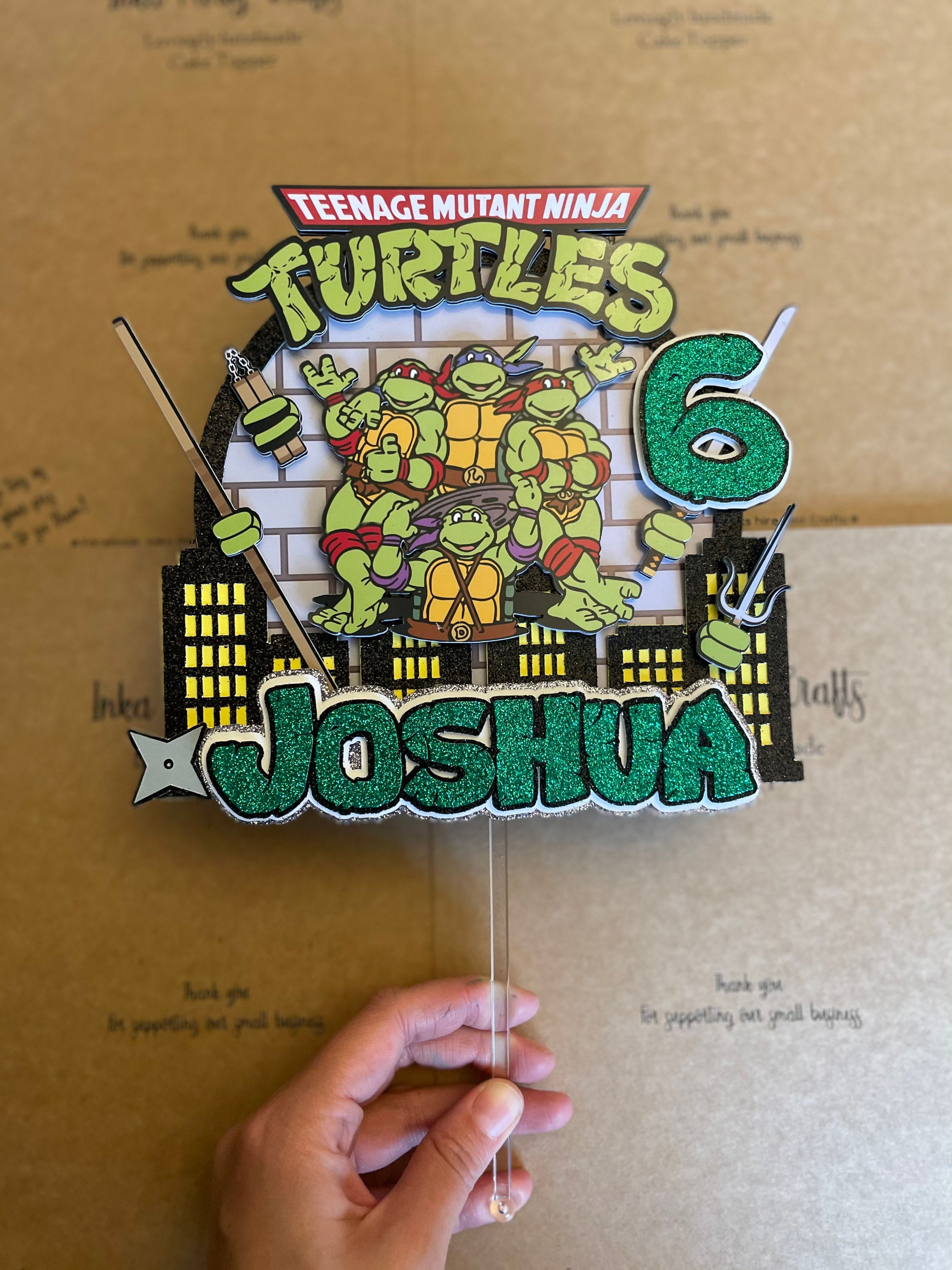 Ninja Turtles Inspired Cake Topper Cake Topper Birthday | Etsy