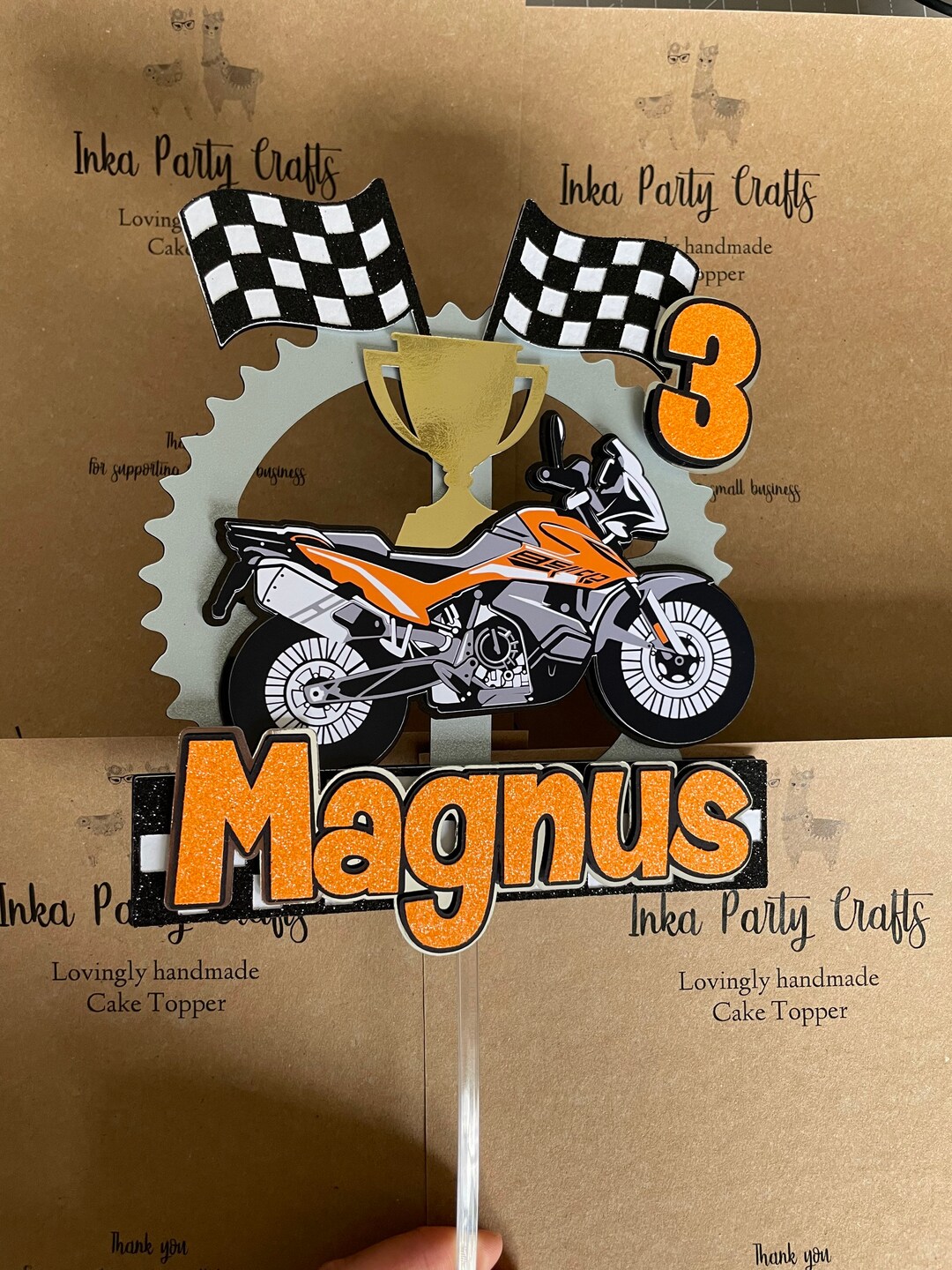 Motorbike Cake Topper Motorbike Cake Decoration Sports Bike Party Decor ...