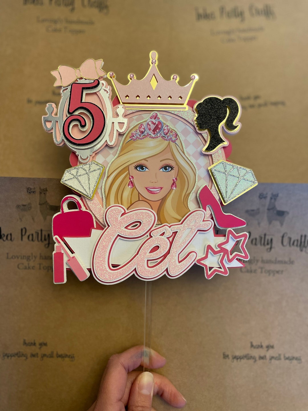 Barbie Cake Topper | Doll Cake Topper | Keepsake | Birthday Decoration ...