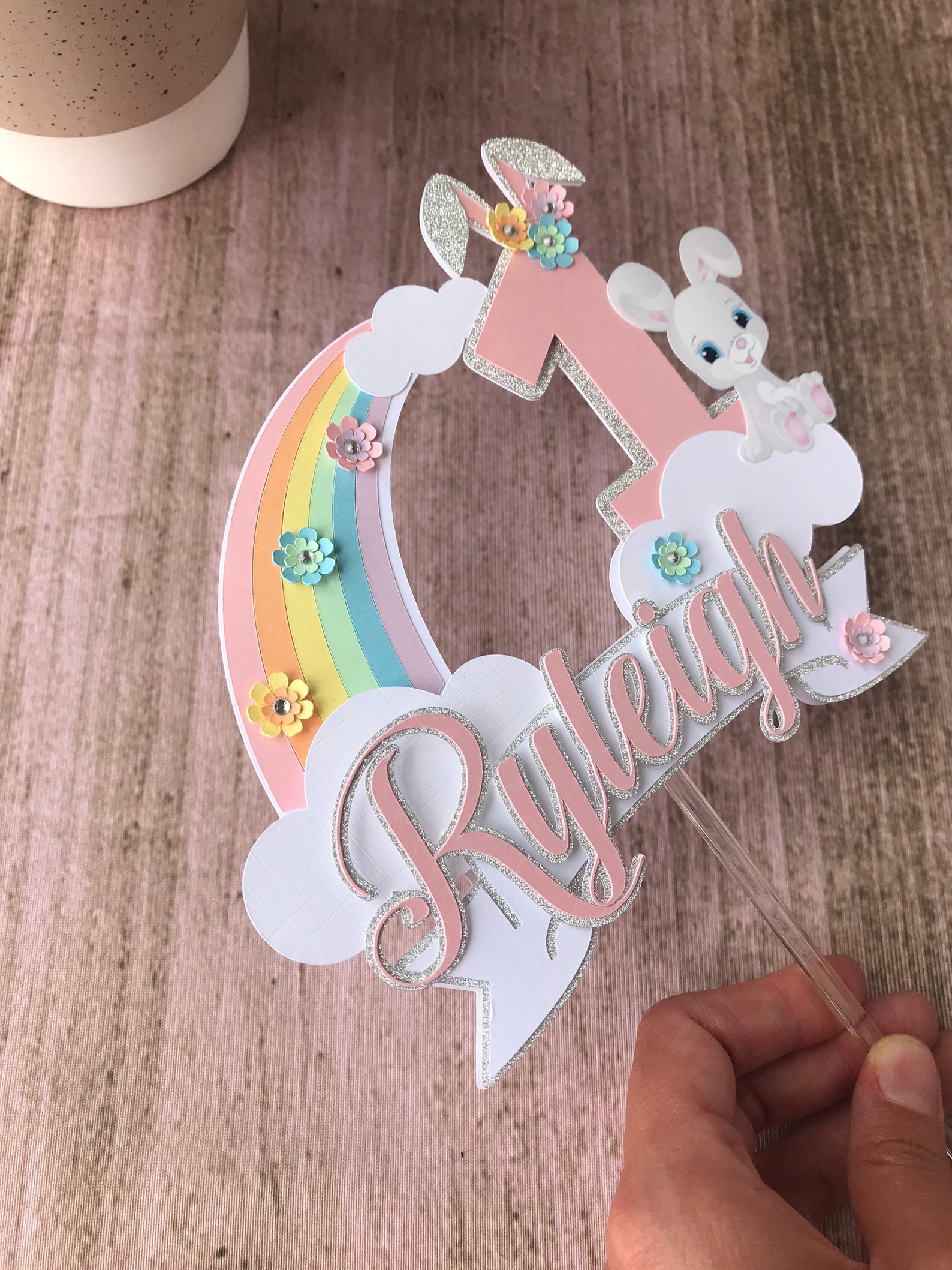 First Birthday Cake Topper First Birthday Personalised Cake | Etsy