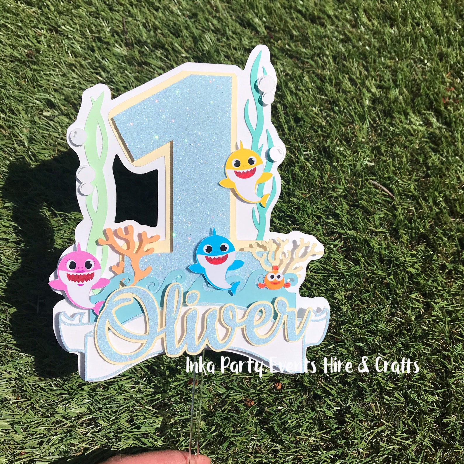 Baby Shark Cake Topper Baby Shark Party Decorations First - Etsy Canada