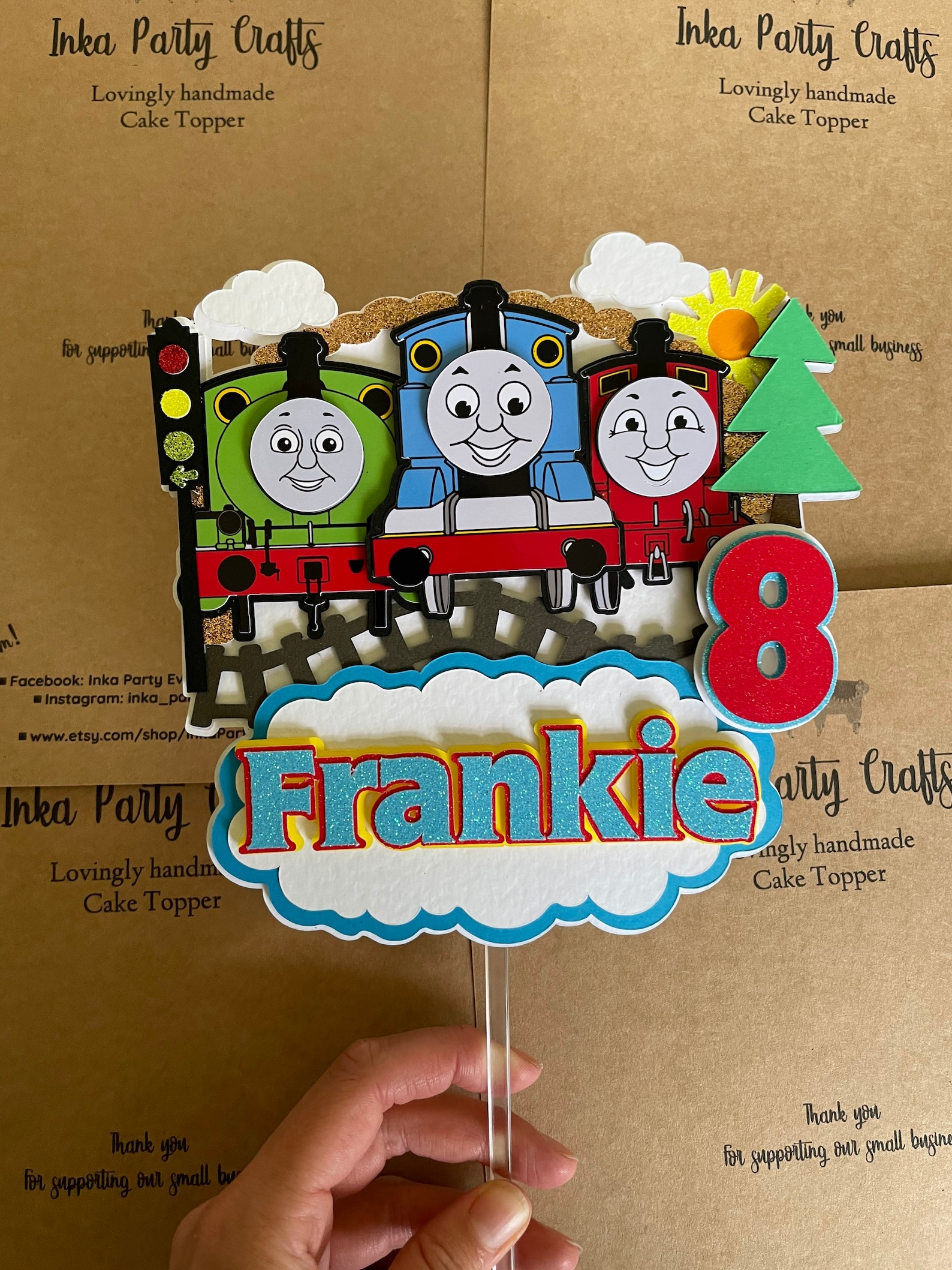 Thomas Tank Engine and Friends Inspired Cake Topper Thomas - Etsy UK
