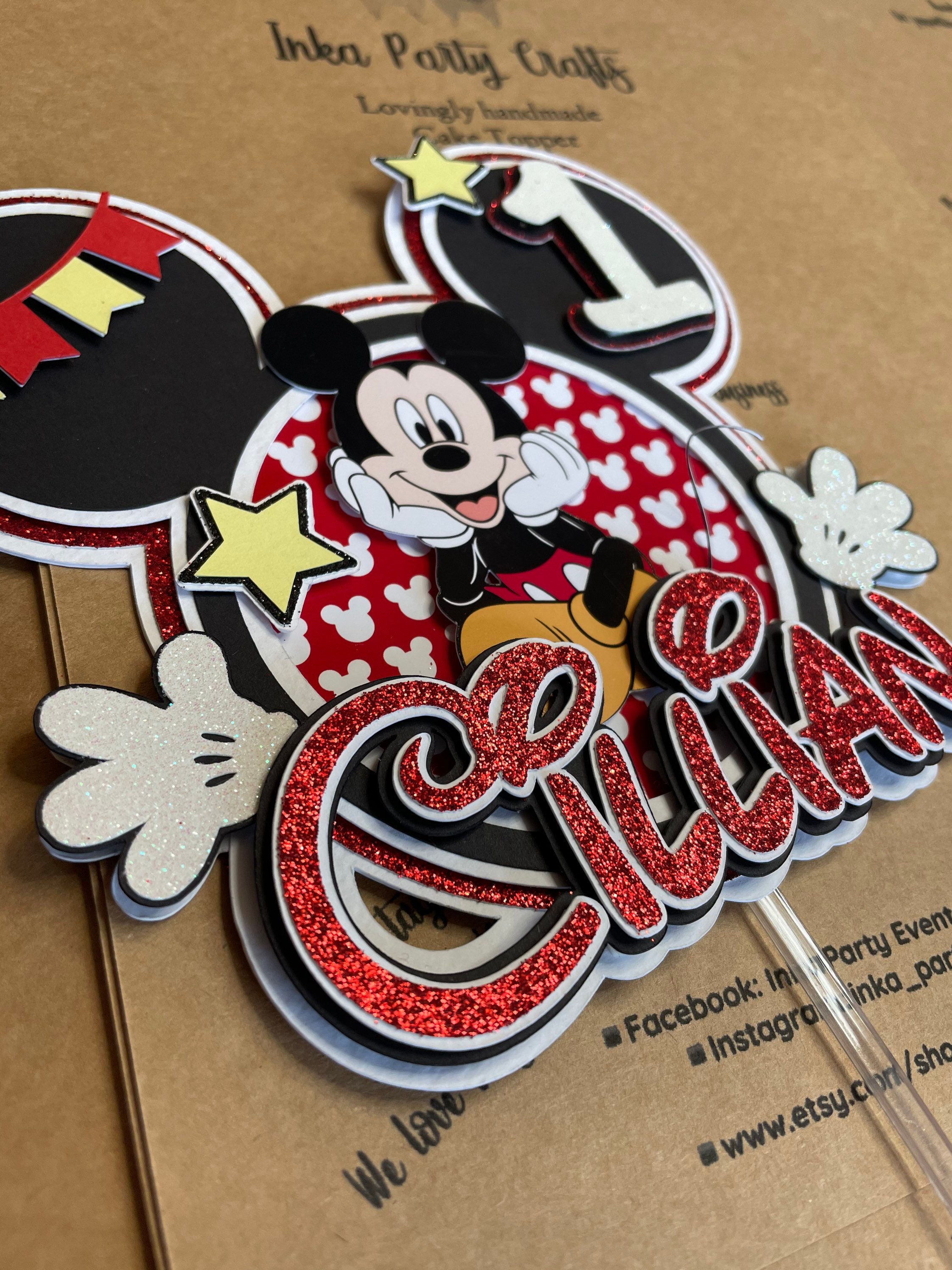 3D Mickey Mouse Cake Topper Minnie Mouse Cake Topper - Etsy UK