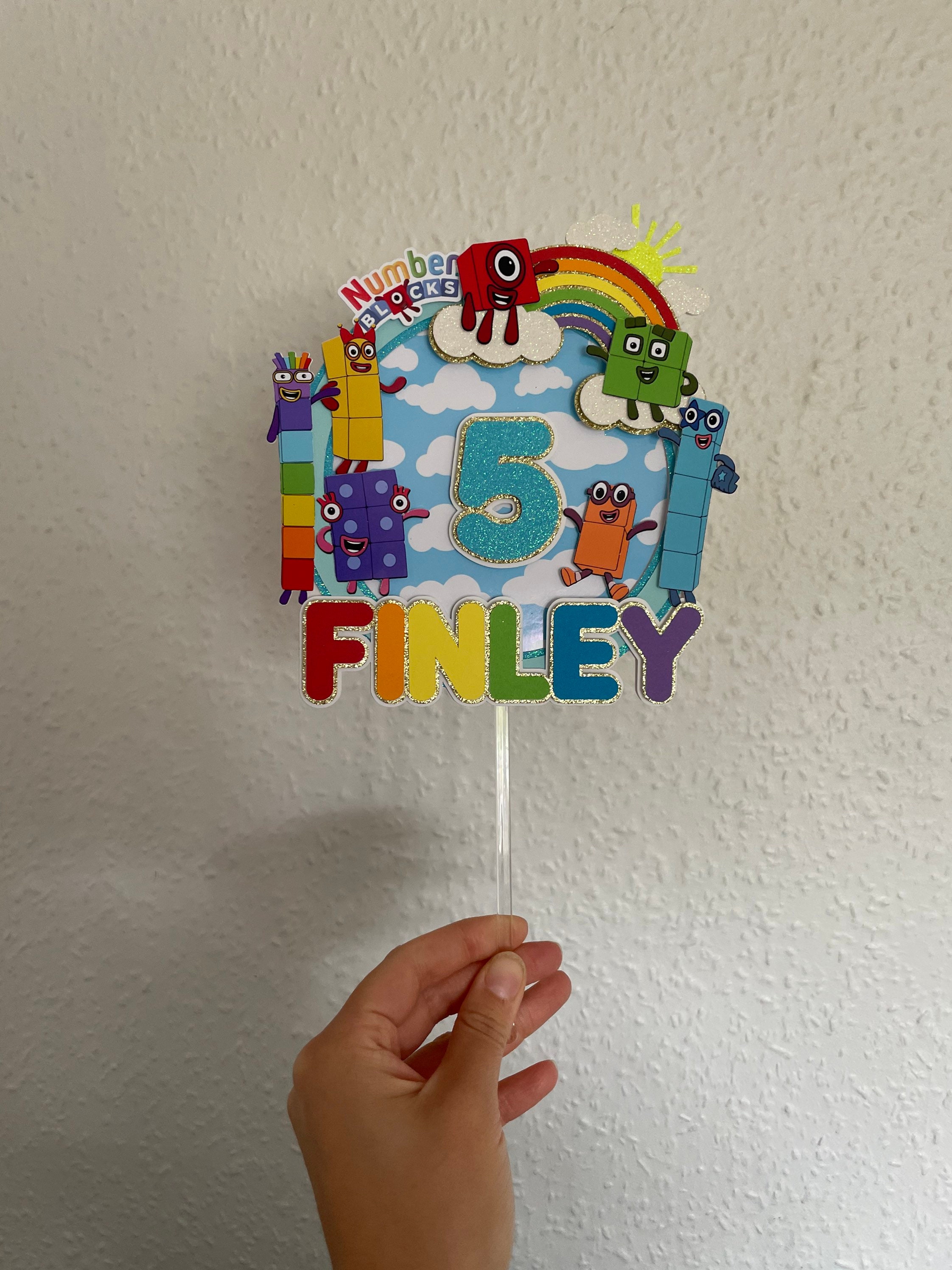 3D Number Block Cake Topper Numbers Party Personalised - Etsy