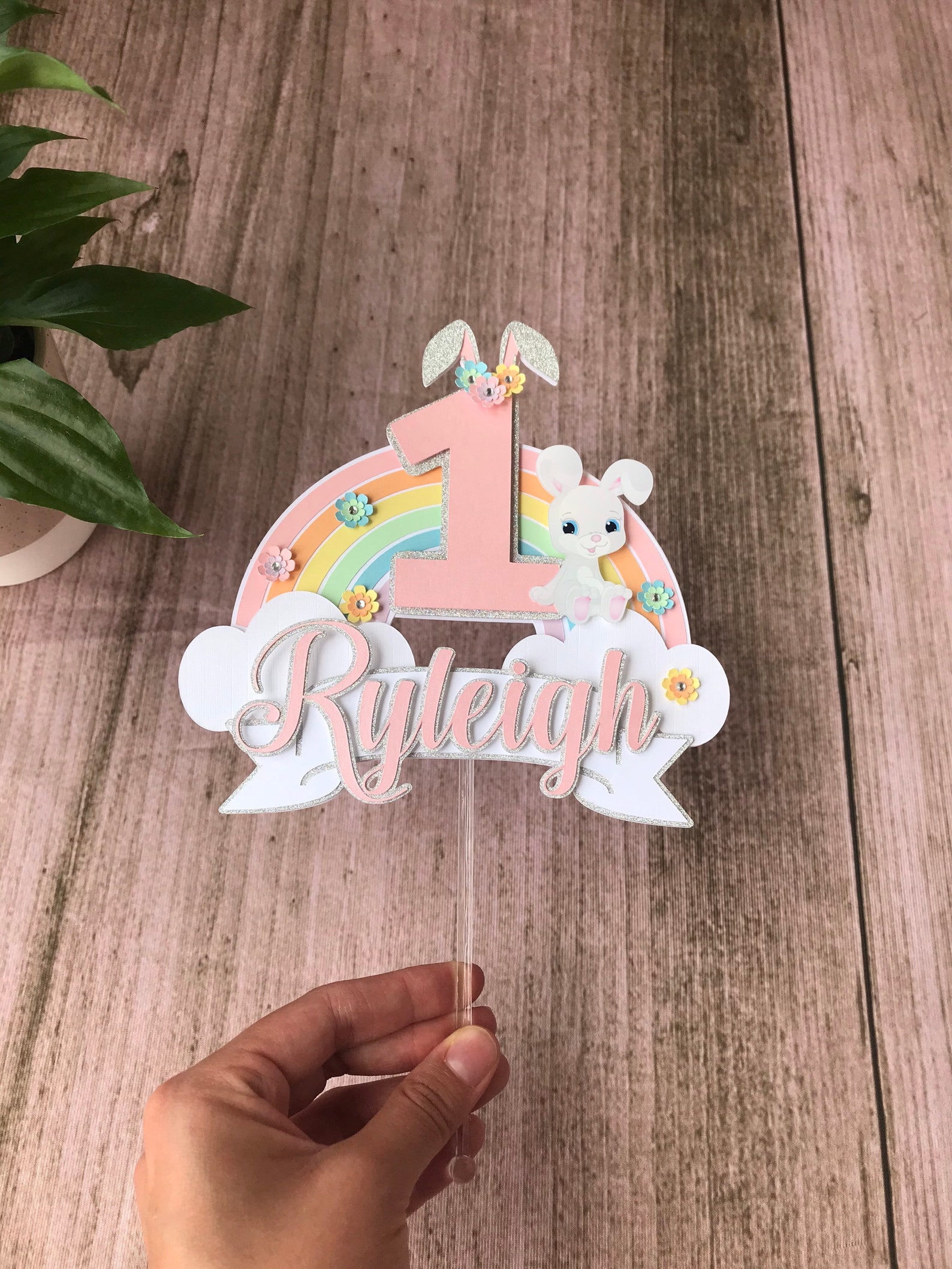 First Birthday Cake Topper First Birthday Personalised Cake | Etsy