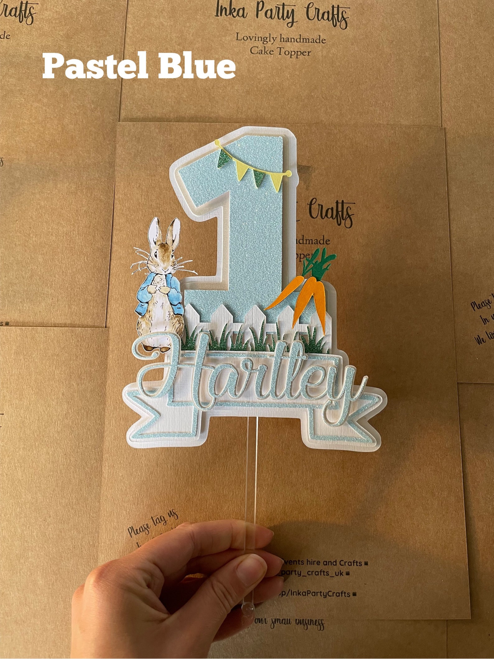 Handmade Peter Rabbit Inspired Cake Topper Peter Rabbit - Etsy UK