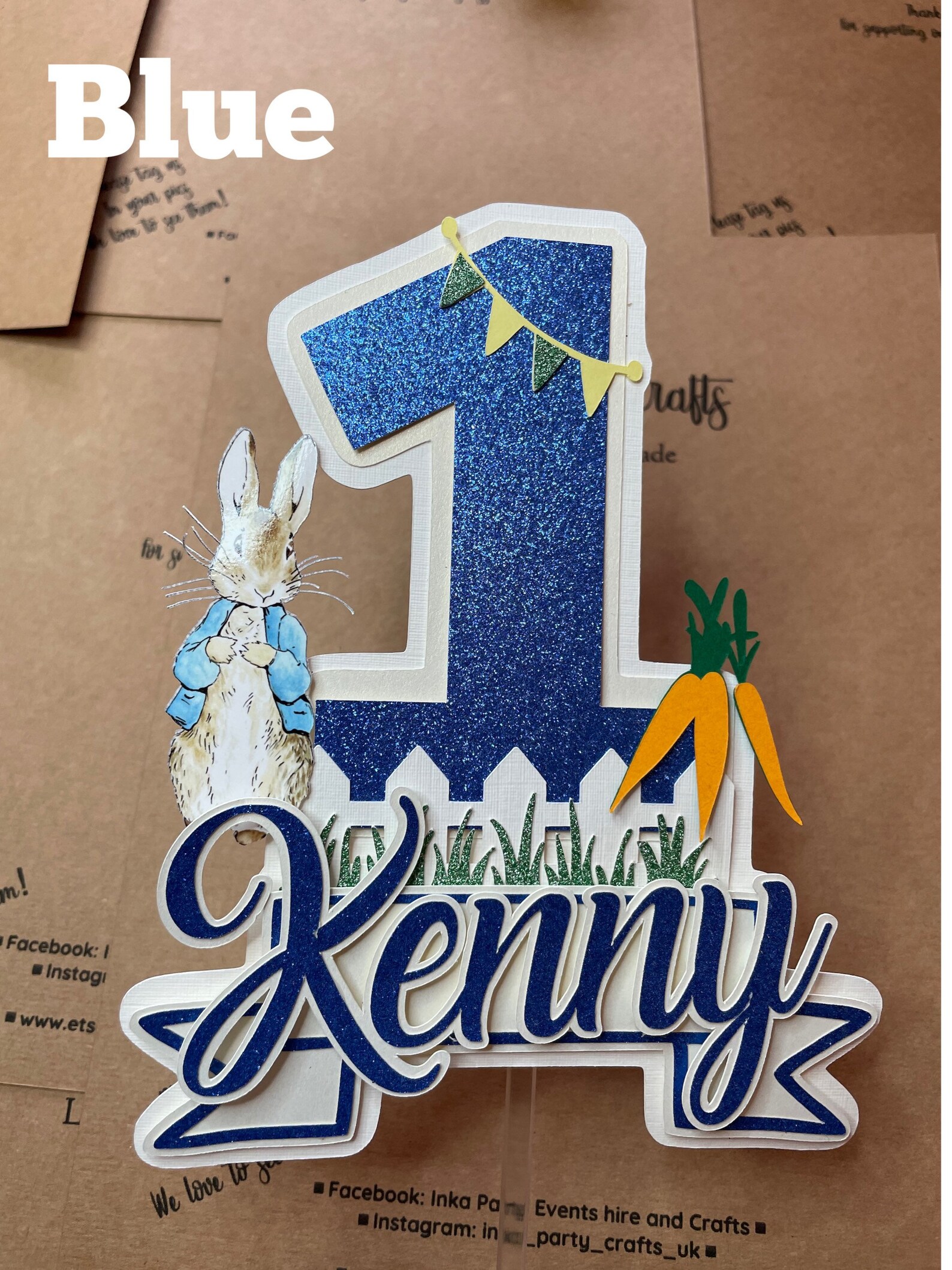 Handmade Peter Rabbit Inspired Cake Topper Peter Rabbit - Etsy UK