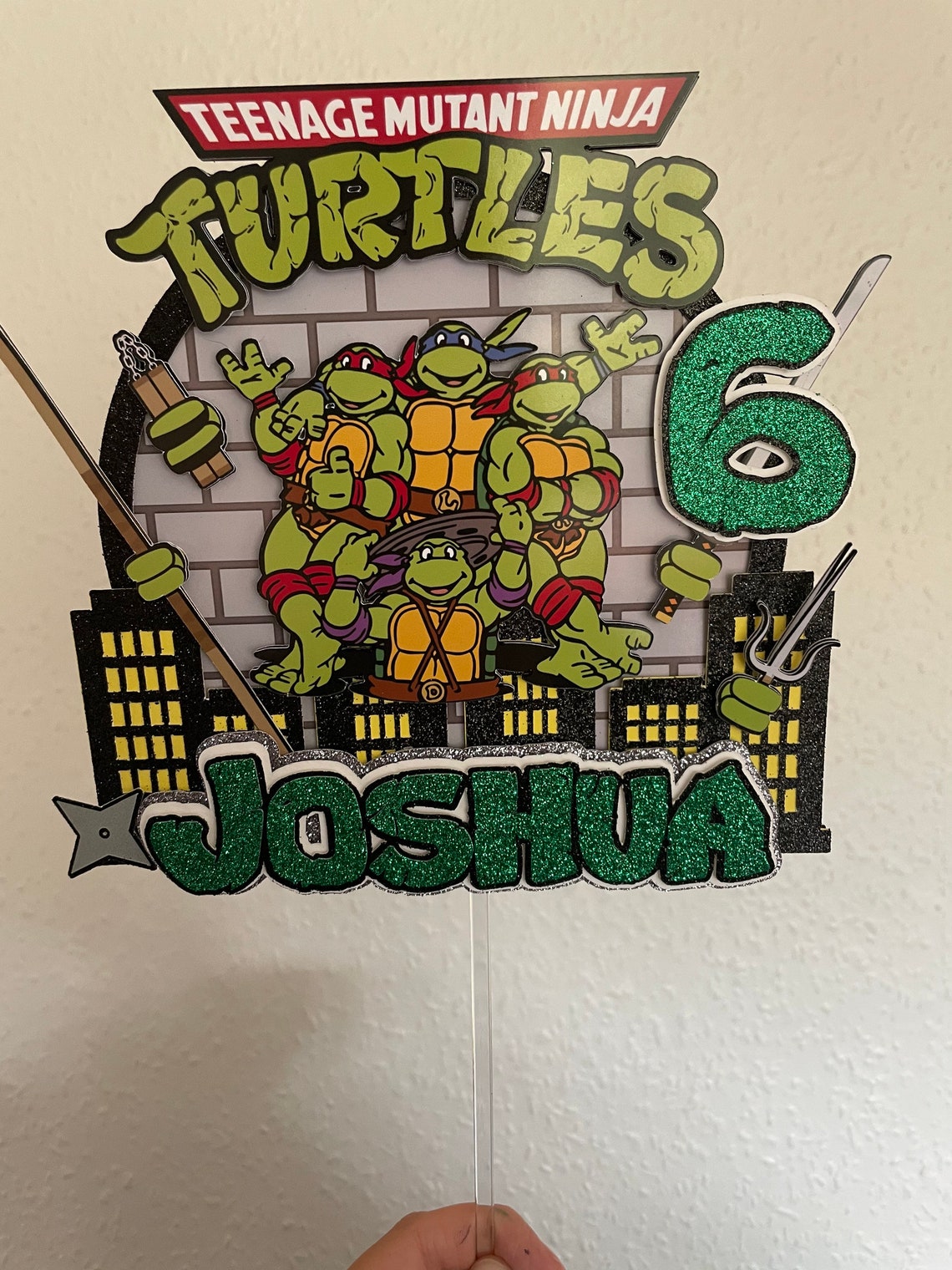 Ninja Turtles Inspired Cake Topper Cake Topper Birthday - Etsy UK
