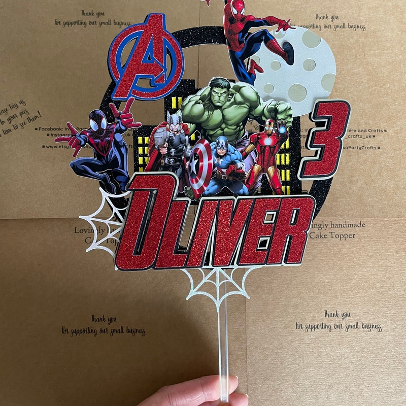 3d Avengers Cake Topper - Etsy UK