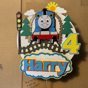 Thomas the Tank Engine Inspired Cake Topper | Thomas Cake Topper ...