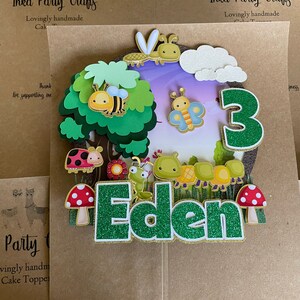 Cute Bugs Cake Topper Bugs Cake Decoration Bugs Party Decoration ...