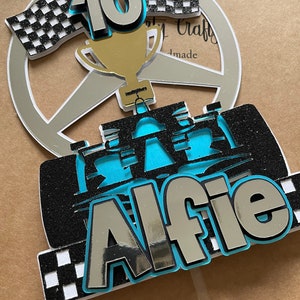 Formula 1 Inspired Cake Topper | Car Racing Cake Topper | Lewis ...