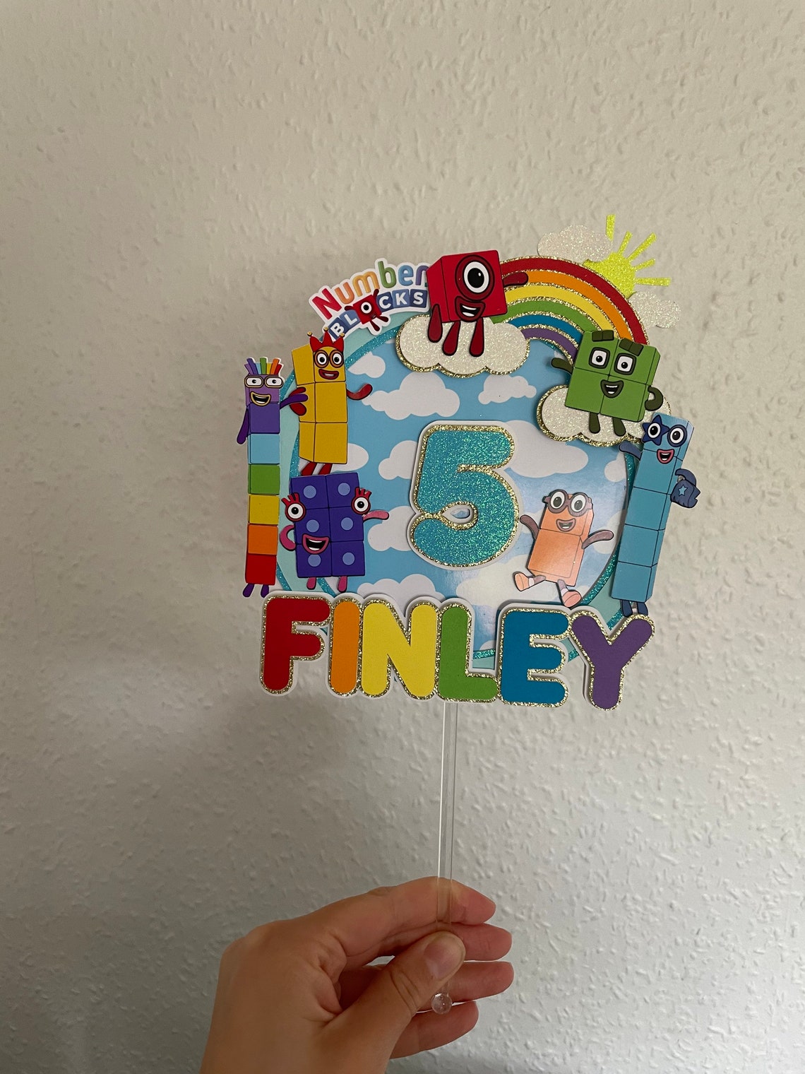 3D Number Block Cake Topper Numbers Party Personalised - Etsy