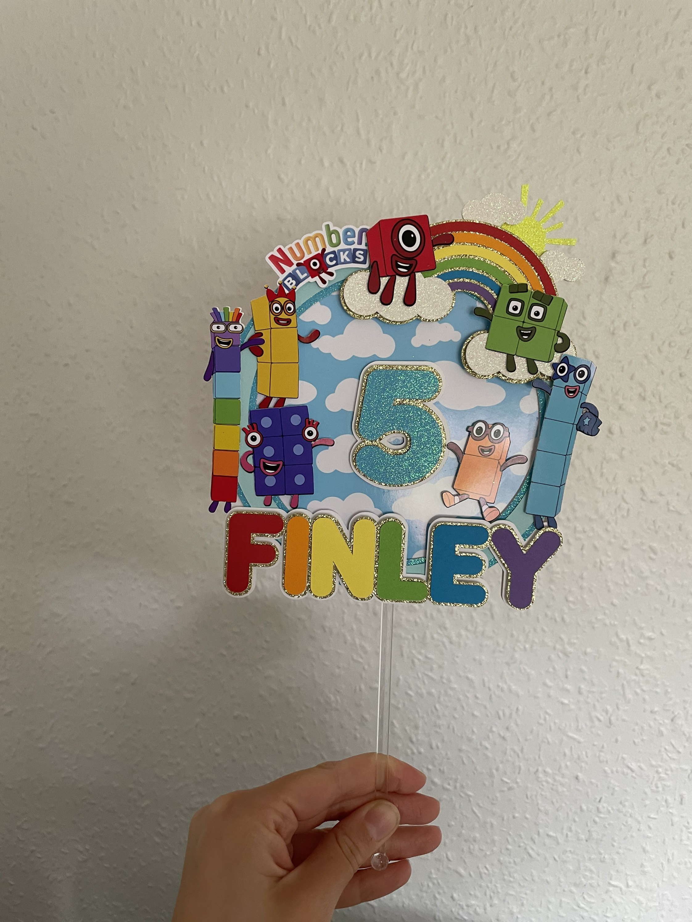 3D Number Block Cake Topper Numbers Party Personalised - Etsy UK