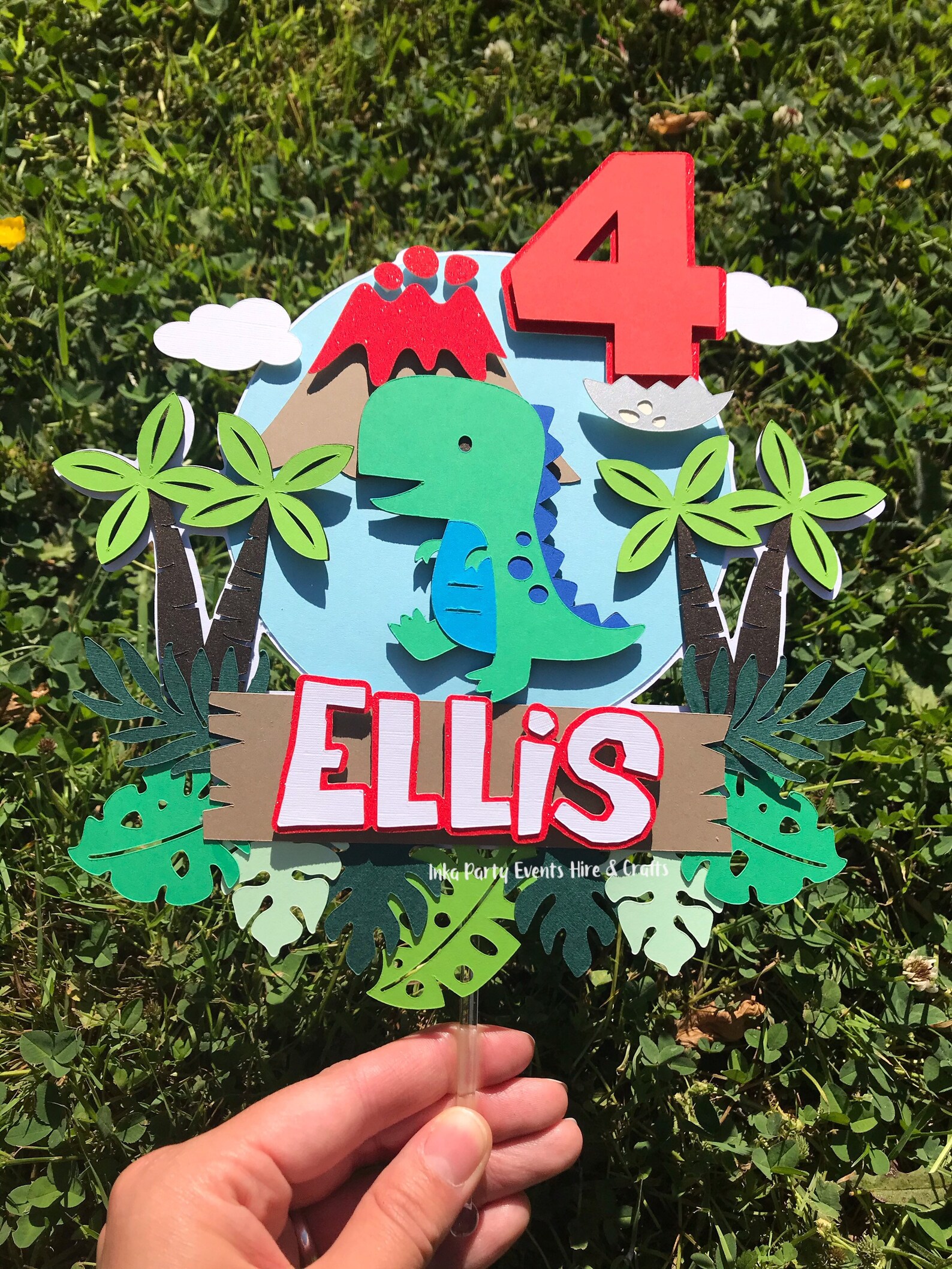 Dinosaur Theme Cake Topper | Dinosaur Cake Topper | Dinosaur Party ...