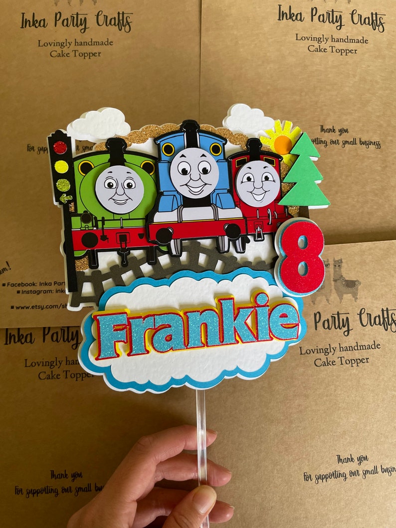 Thomas Tank Engine and Friends Inspired Cake Topper Thomas - Etsy