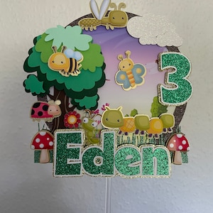 Cute Bugs Cake Topper Bugs Cake Decoration Bugs Party Decoration ...