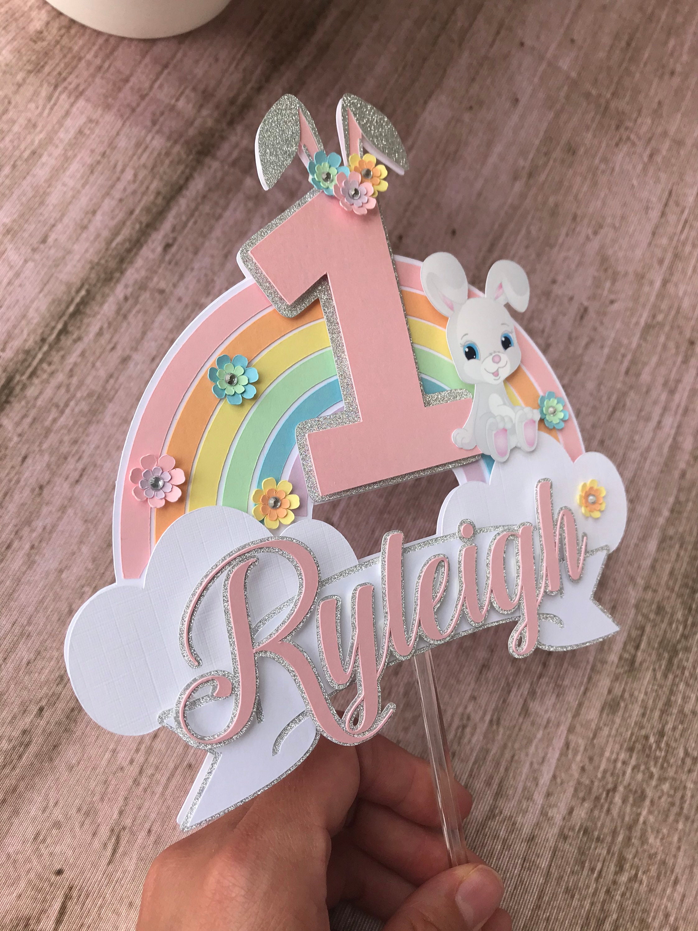 First Birthday Cake Topper First Birthday Personalised Cake | Etsy