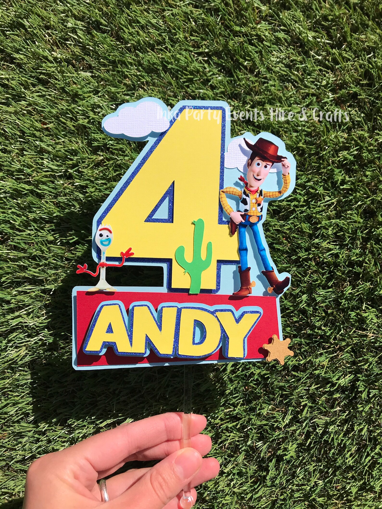 Toy Story Inspired Cake Topper Personalised Cake Topper - Etsy UK