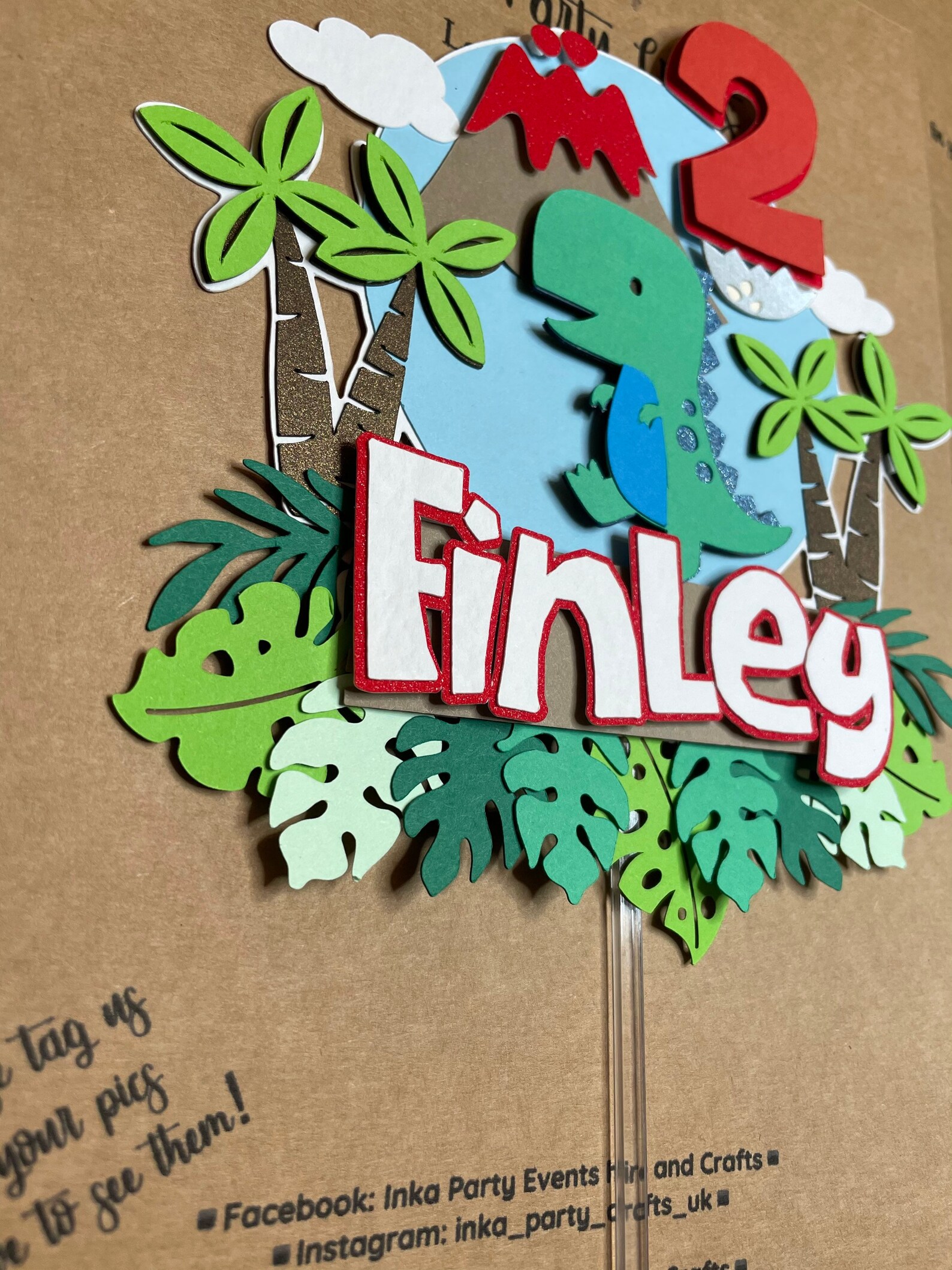 Dinosaur Theme Cake Topper | Dinosaur Cake Topper | Dinosaur Party ...