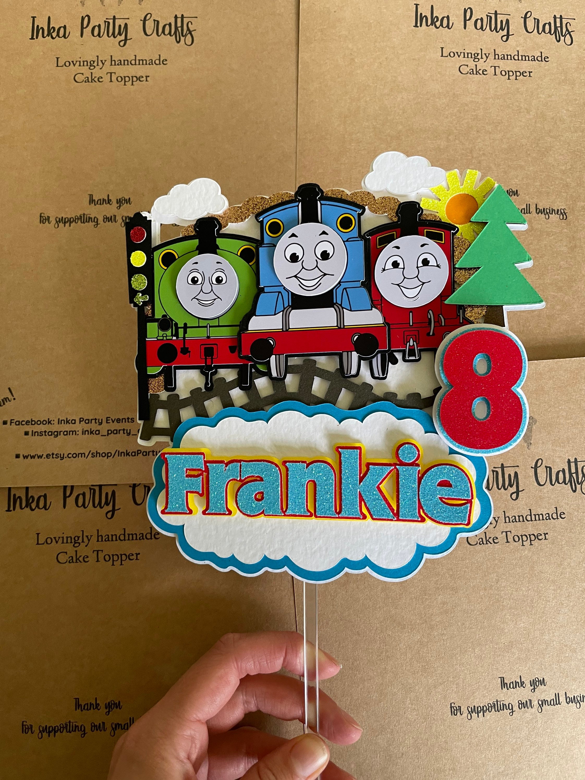 Thomas Tank Engine and Friends Inspired Cake Topper Thomas - Etsy UK