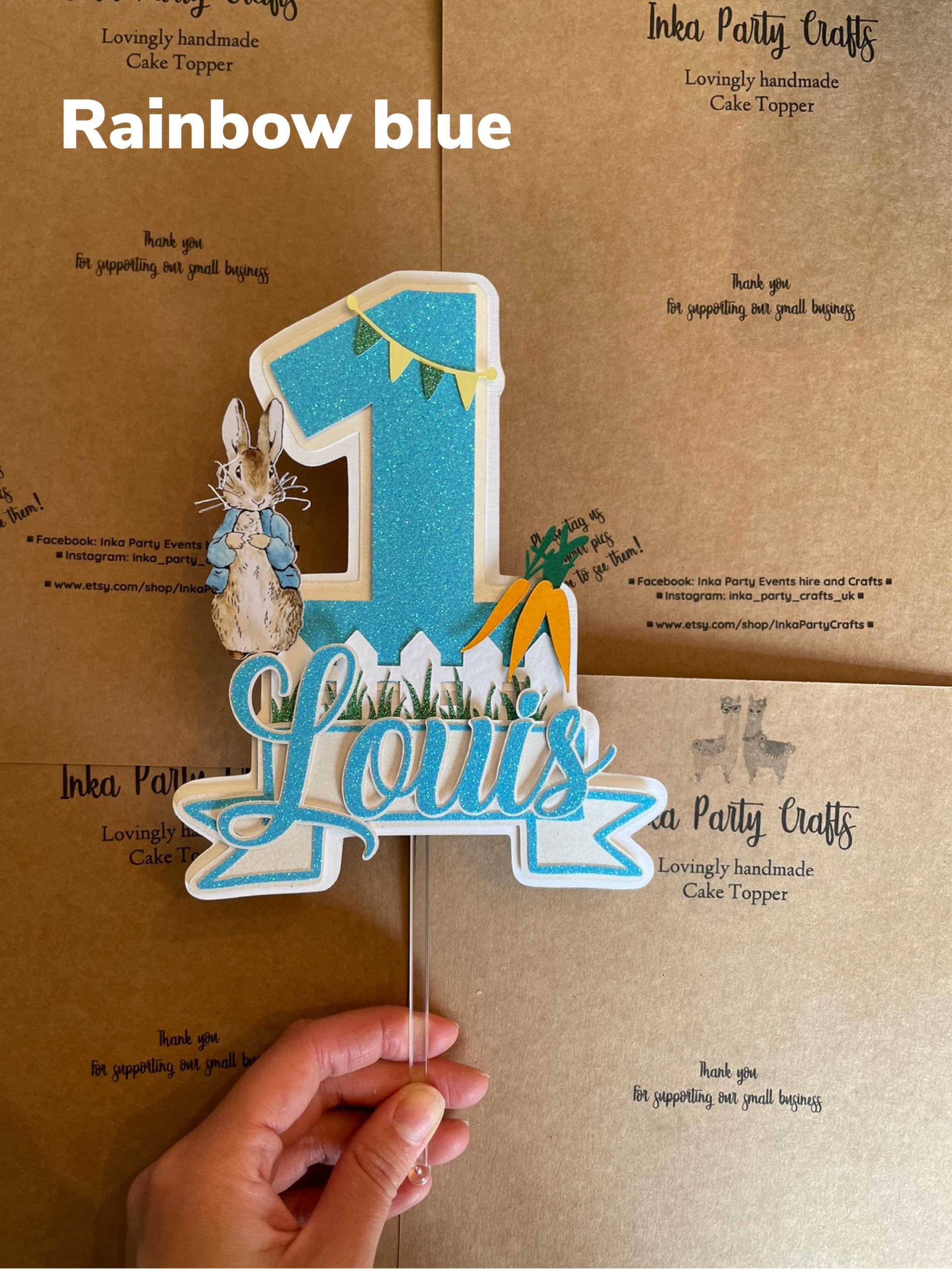 Handmade Peter Rabbit Inspired Cake Topper Peter Rabbit - Etsy UK