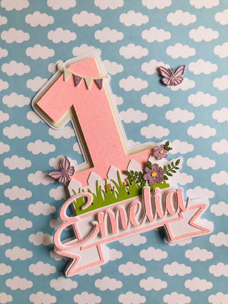 First Birthday Cake Topper First Birthday Personalised Cake | Etsy