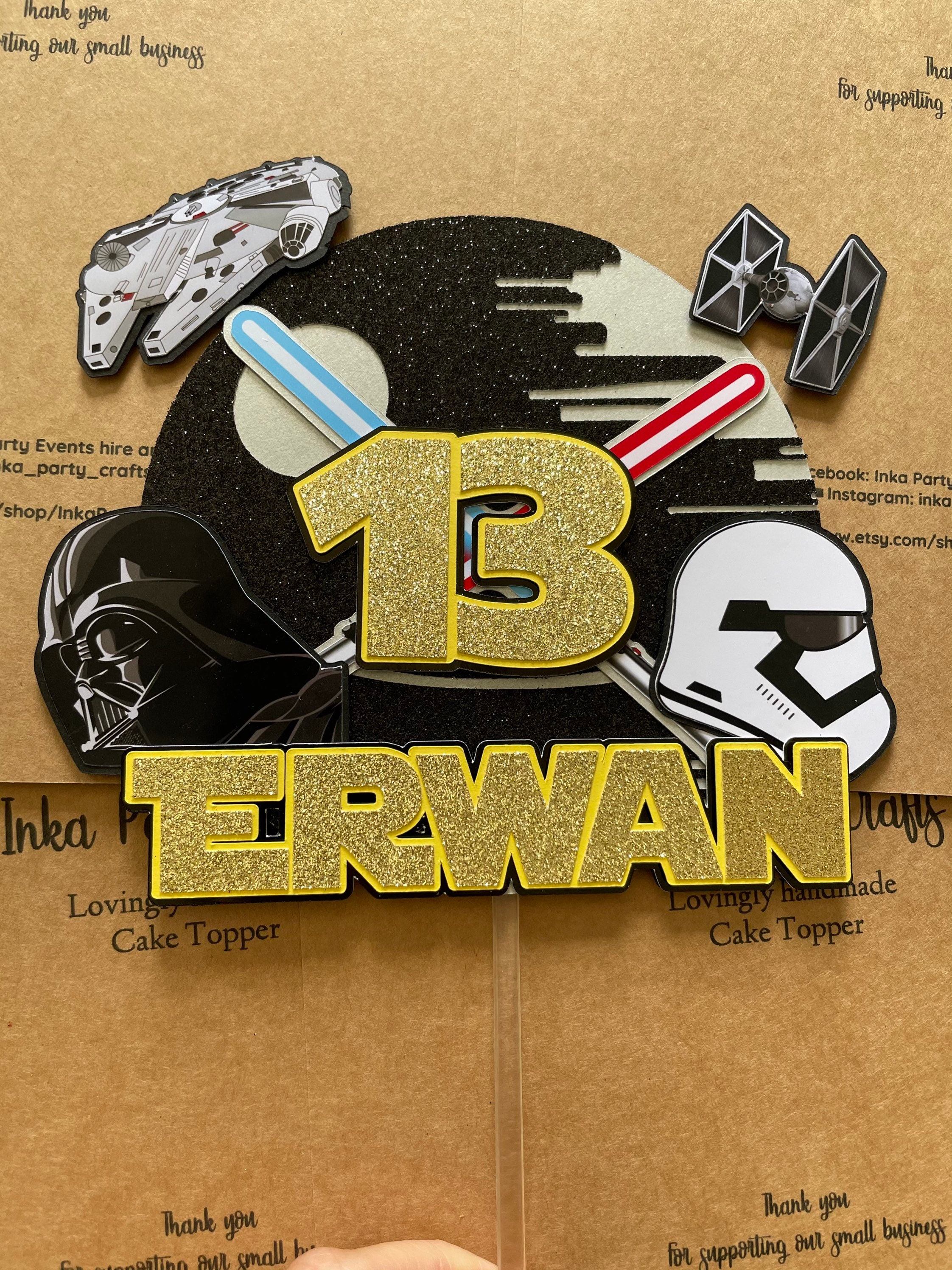 Star Wars inspired Cake topper Handmade Star Wars Cake | Etsy