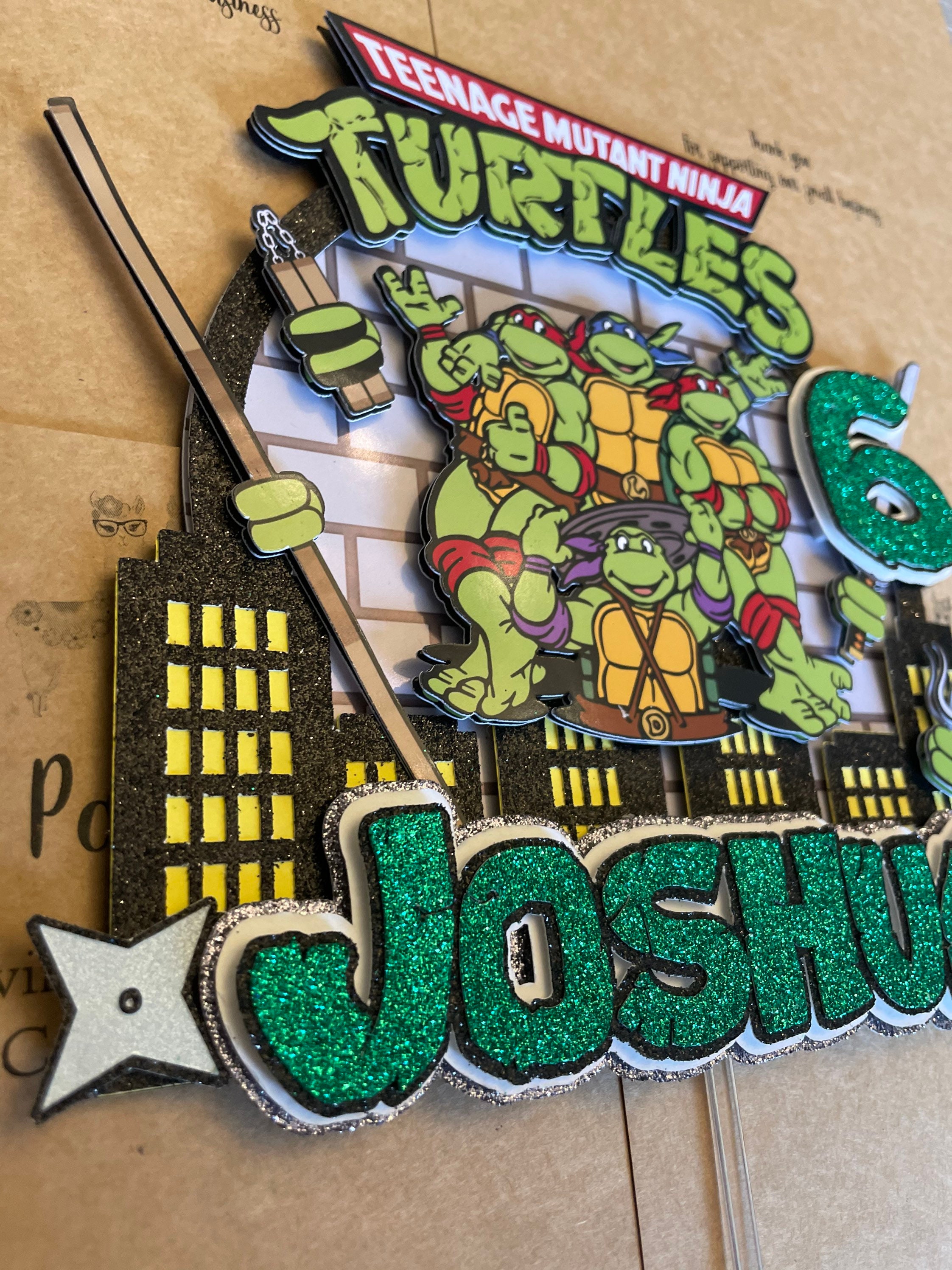 Ninja Turtles Inspired Cake Topper Cake Topper Birthday - Etsy UK