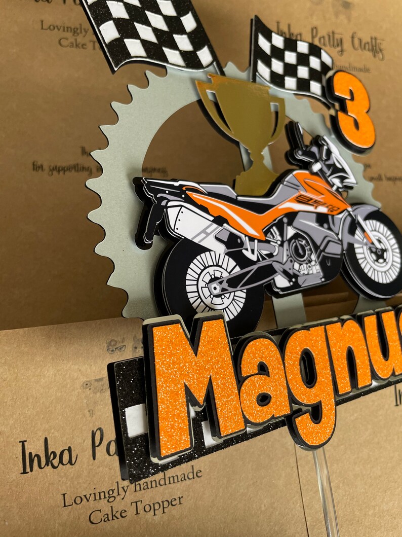 Motorbike Cake Topper Motorbike Cake Decoration Sports - Etsy