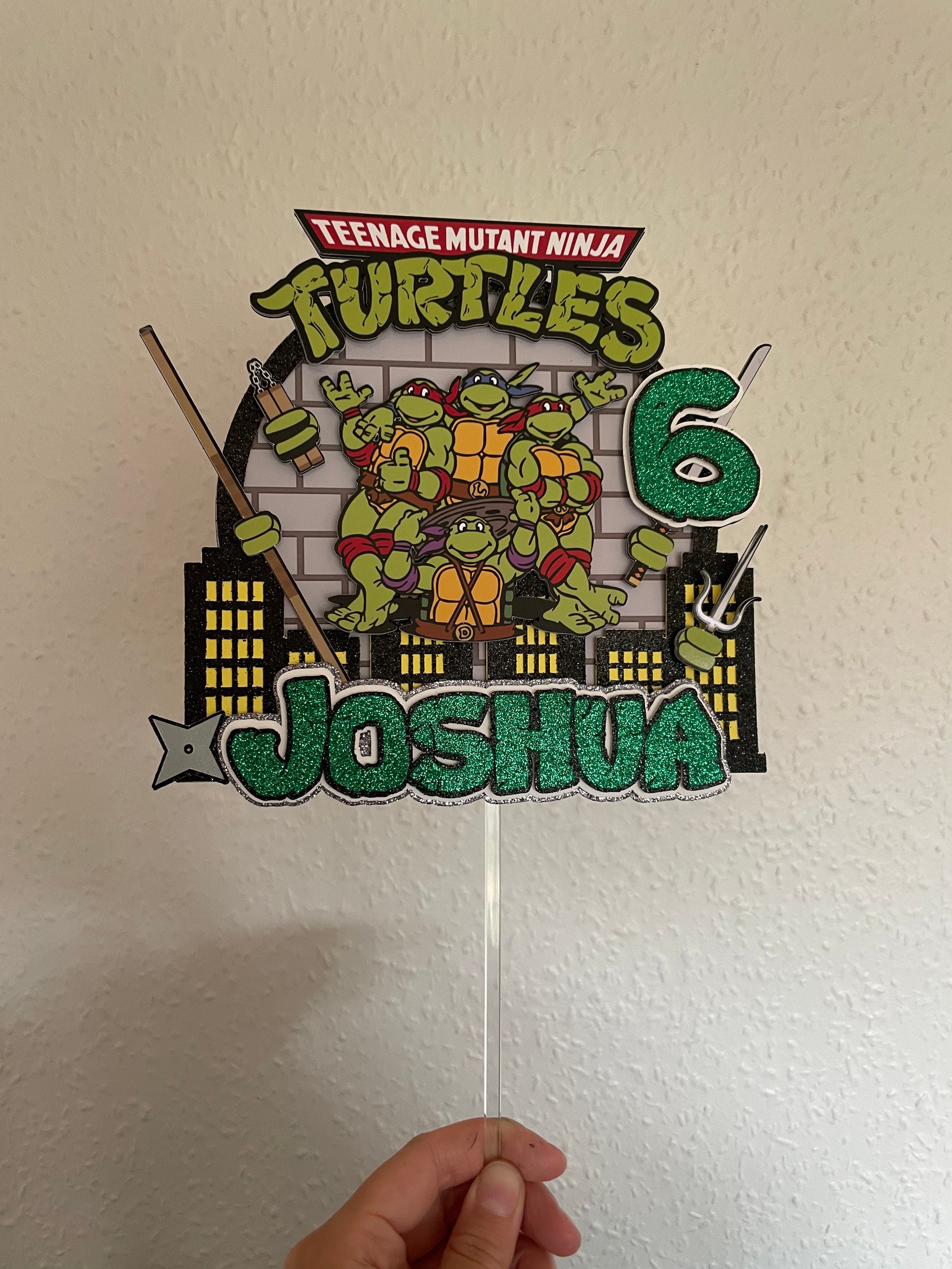 Ninja Turtles Inspired Cake Topper Cake Topper Birthday - Etsy UK
