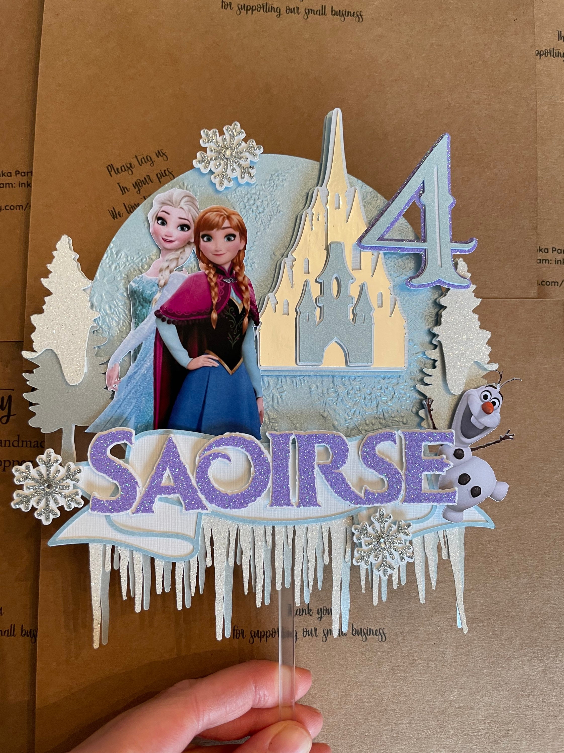 Handmade Disney Frozen Cake Topper Frozen Cake Decor - Etsy UK