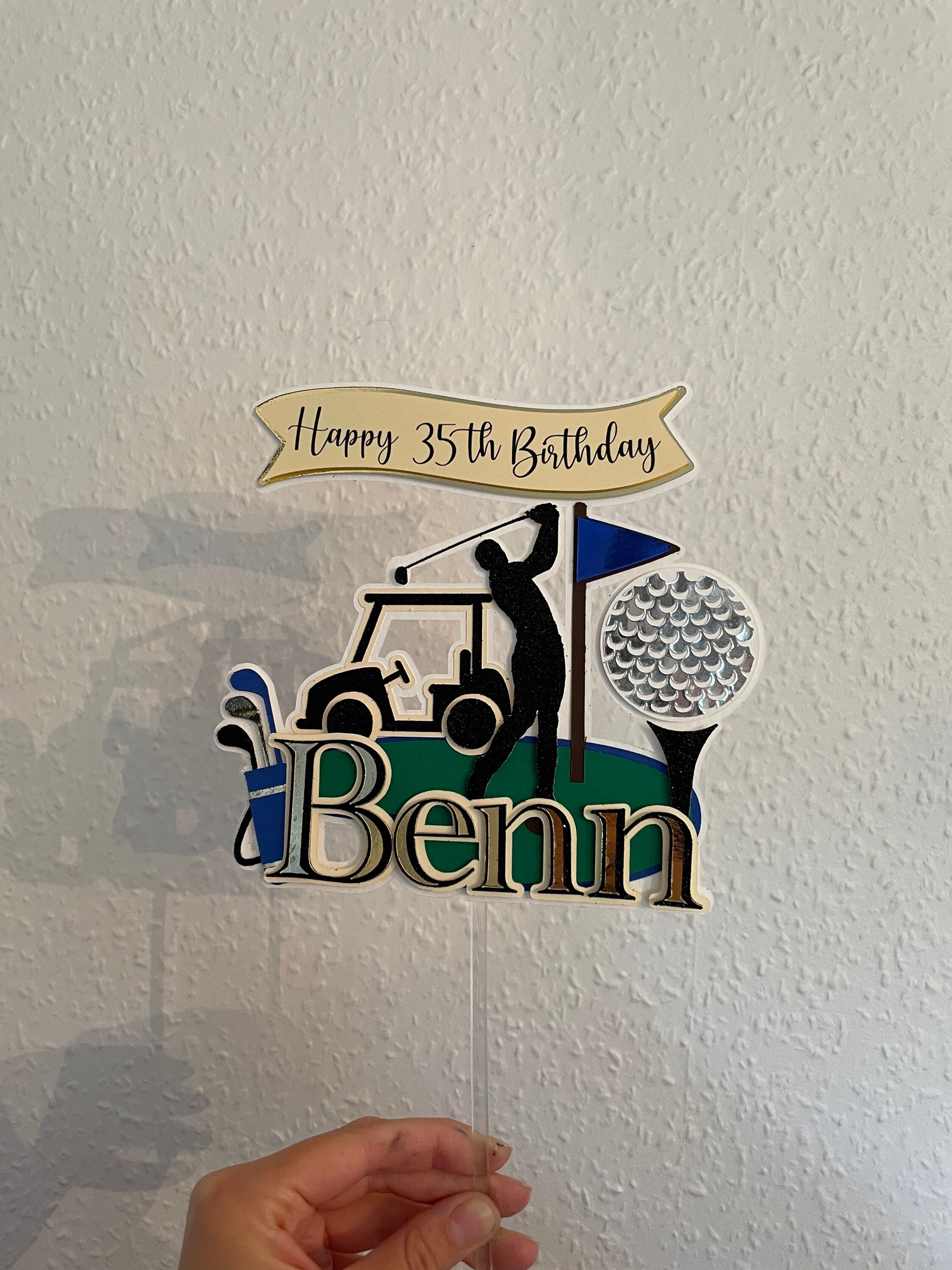 3D Golf Cake Topper Sports Cake Topper Birthday Party | Etsy UK