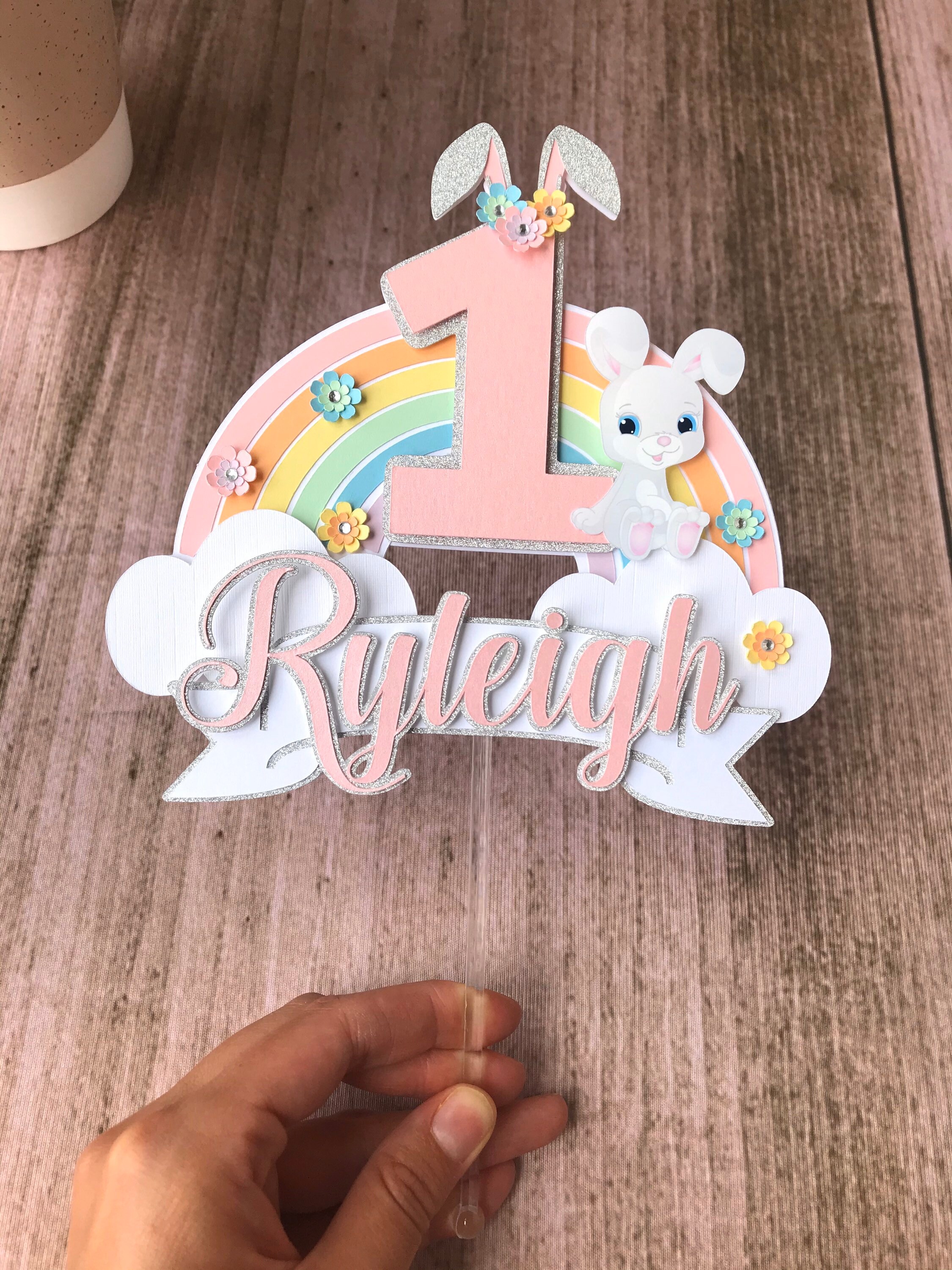 First Birthday Cake Topper First Birthday Personalised Cake - Etsy UK