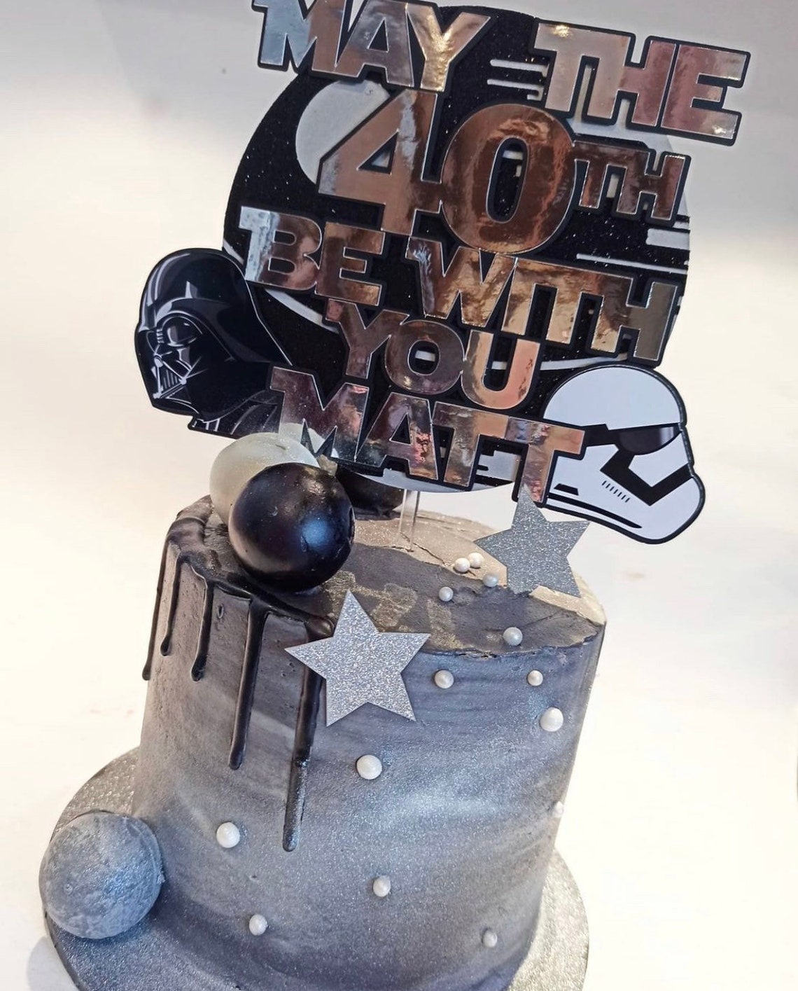 Star Wars Inspired Cake Topper Handmade Star Wars - Etsy
