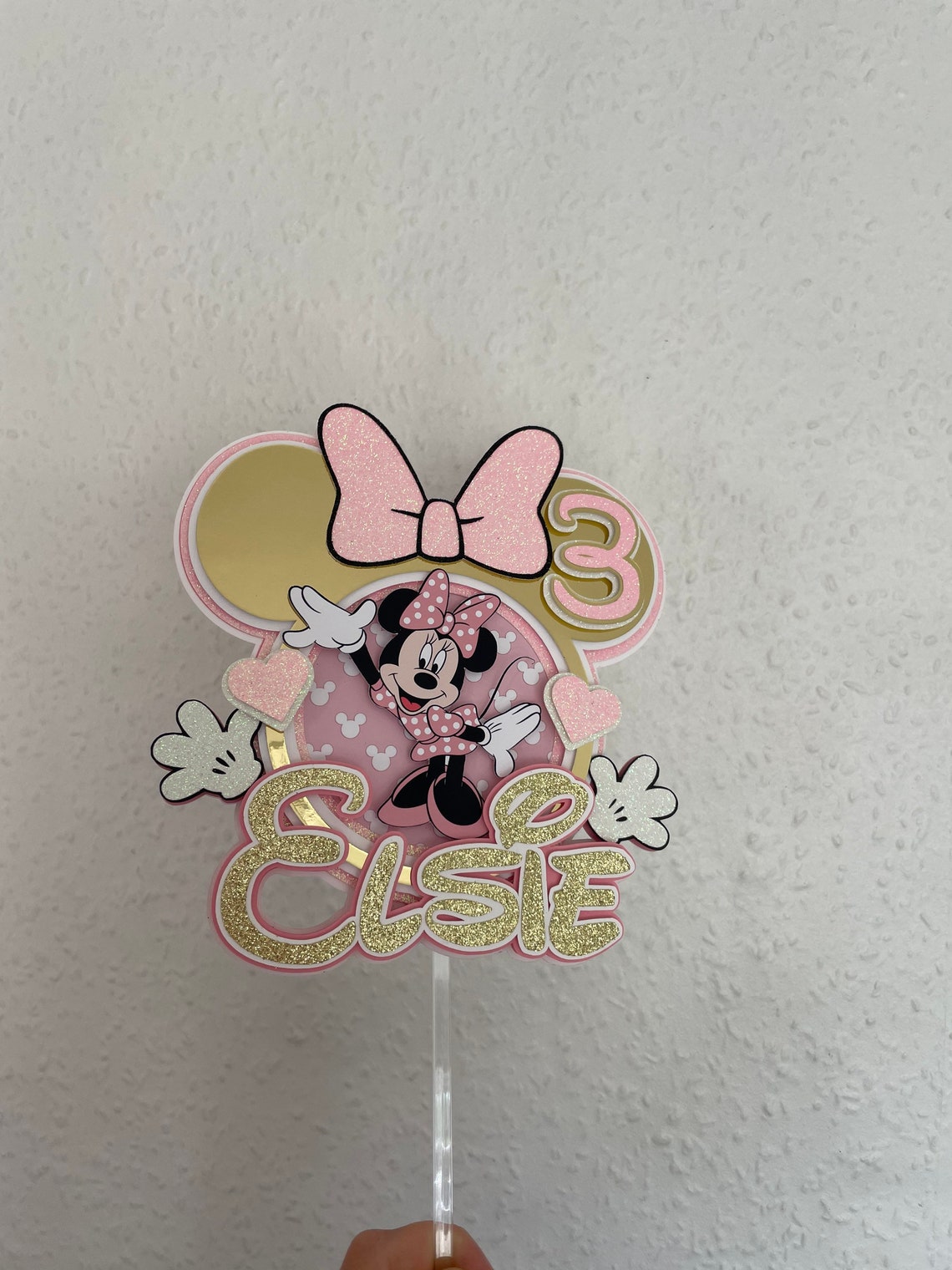 Handmade Minnie Mouse Cake Topper Minnie Mouse Cake Topper - Etsy