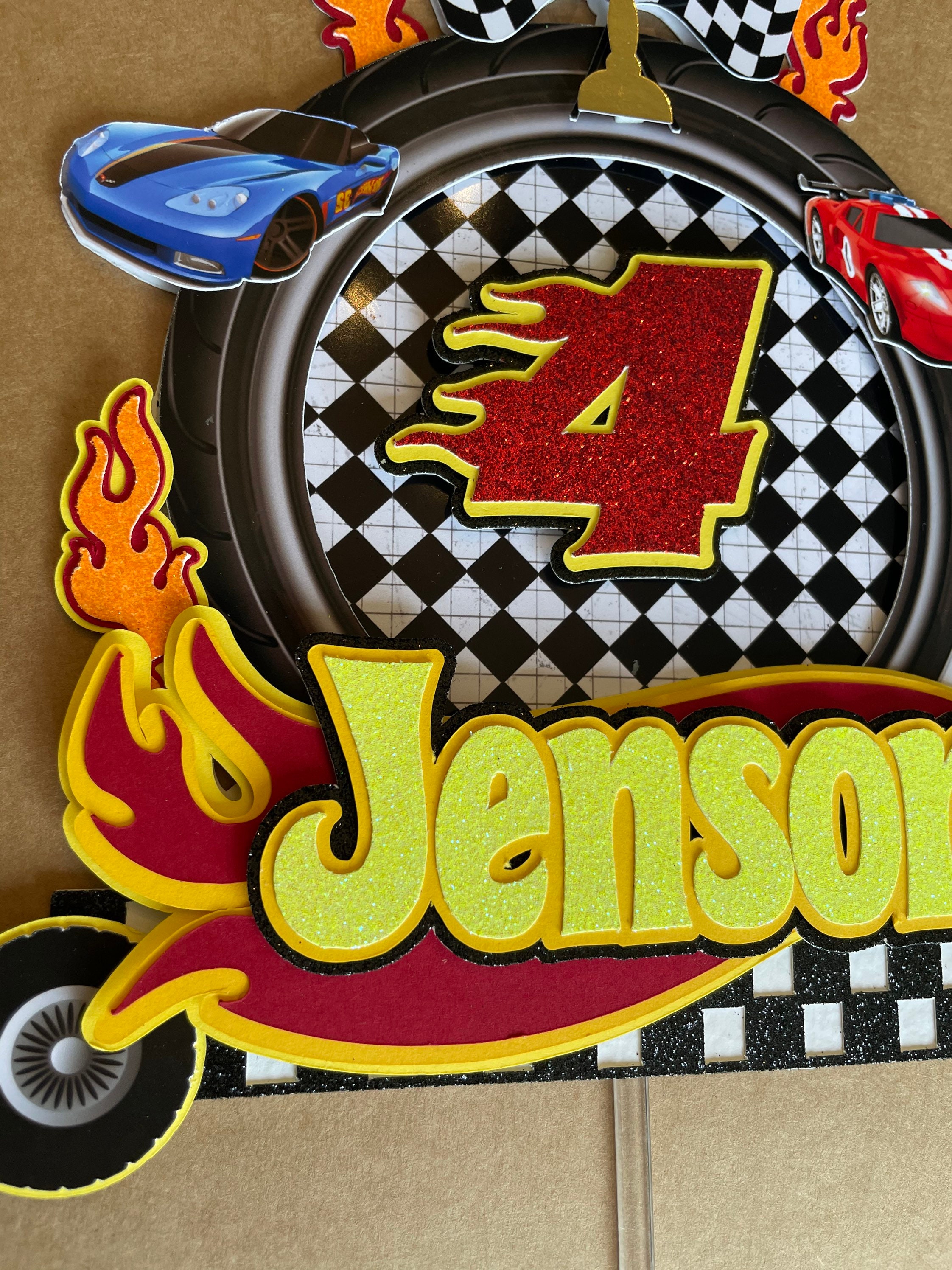 Cars Inspired Cake Topper Wheels Cake Topper Handmade - Etsy