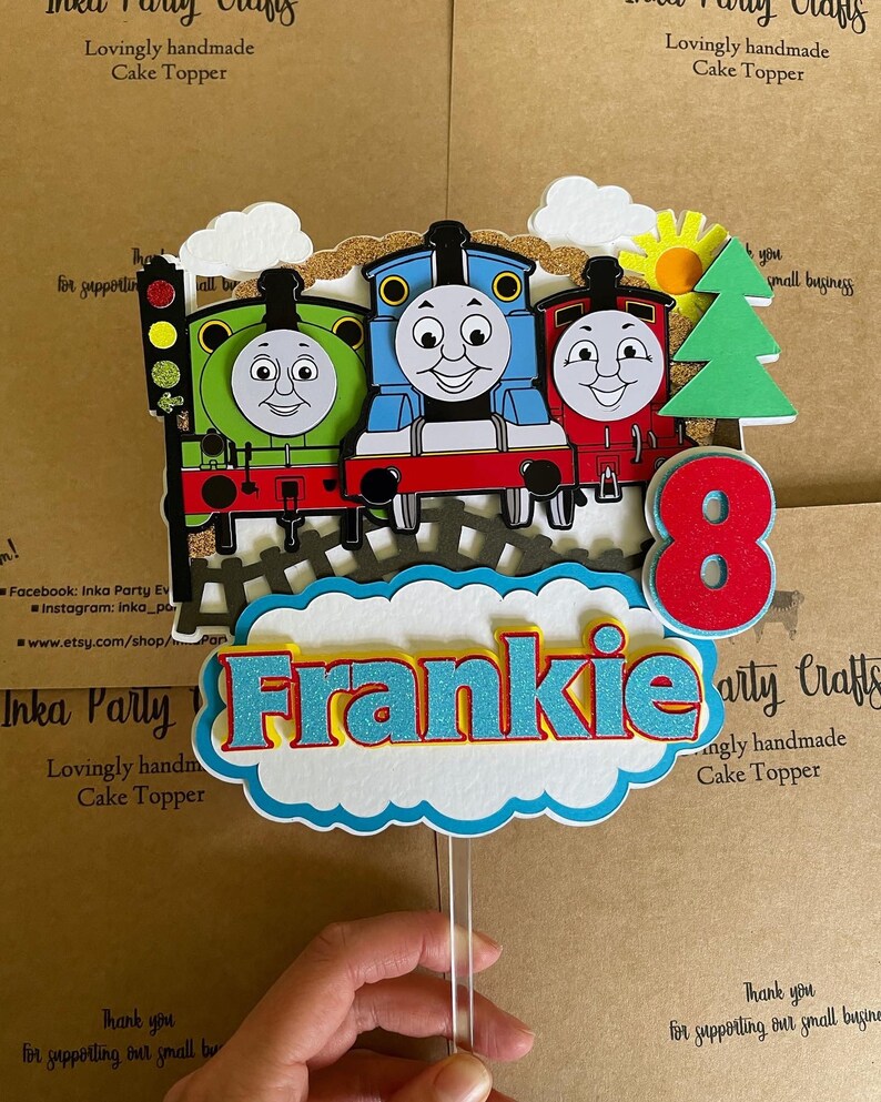 Thomas Tank Engine and Friends Inspired Cake Topper Thomas - Etsy