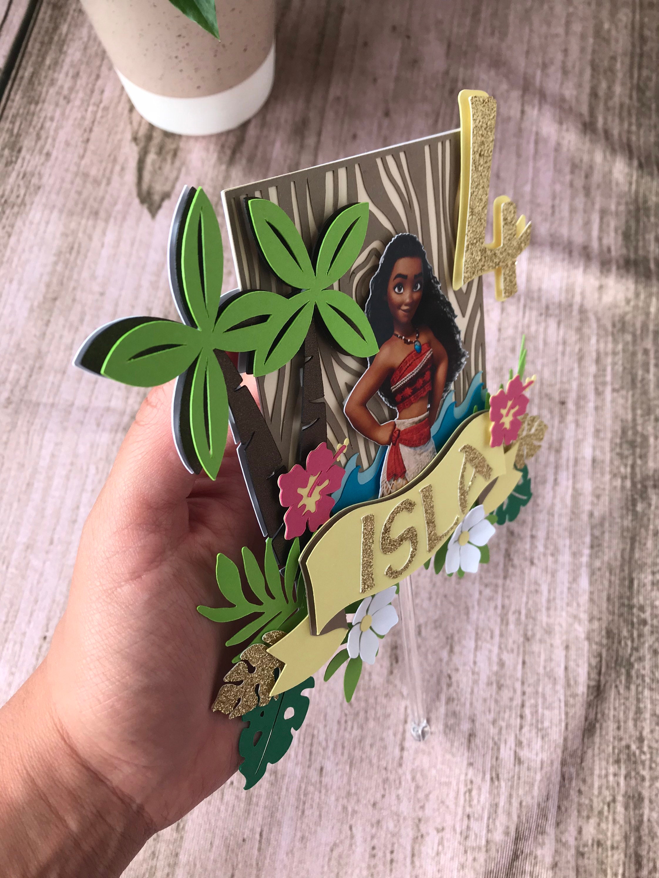 Moana Inspired Cake Topper 3D Moana Cake Topper Birthday - Etsy Ireland