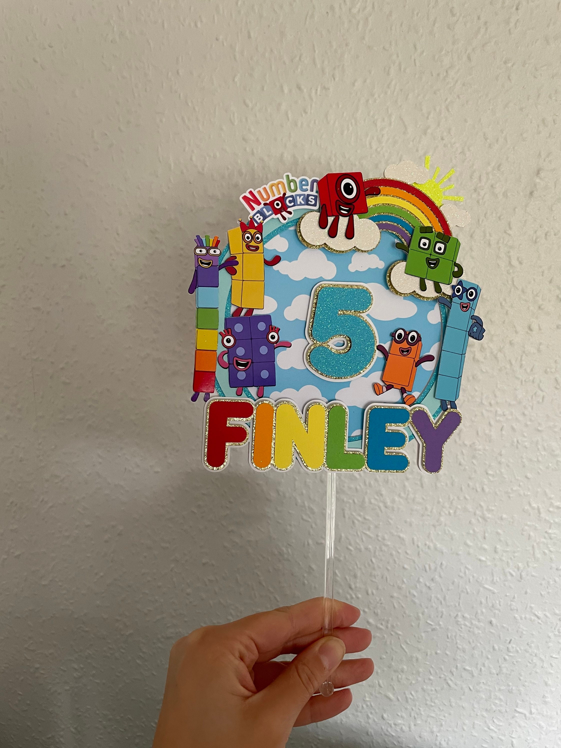 3D Number Block Cake Topper Numbers Party Personalised - Etsy