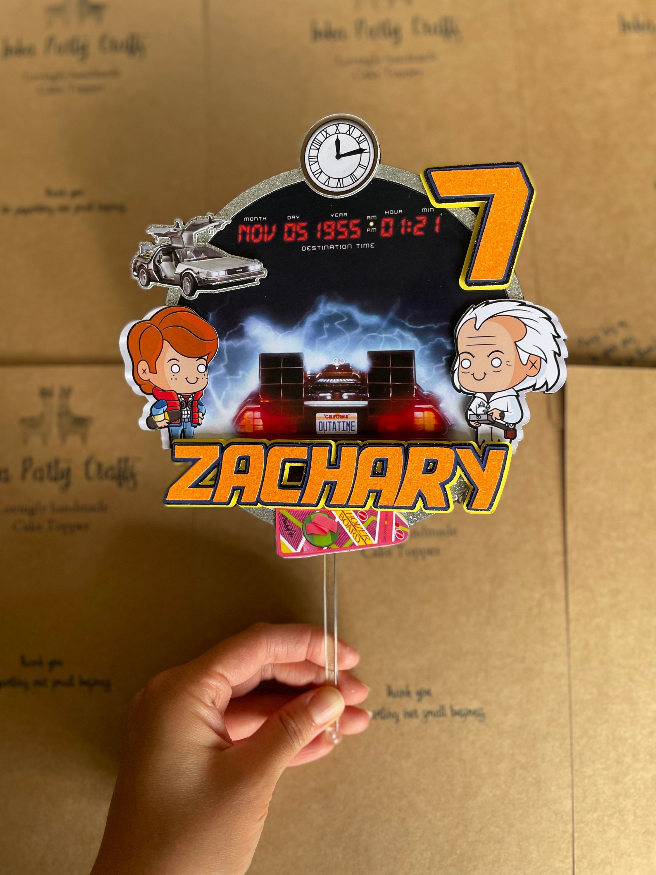 Back to the Future Inspired Cake Topper | Handmade | Personalised ...