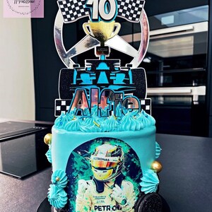 Formula 1 Inspired Cake Topper | Car Racing Cake Topper | Lewis ...