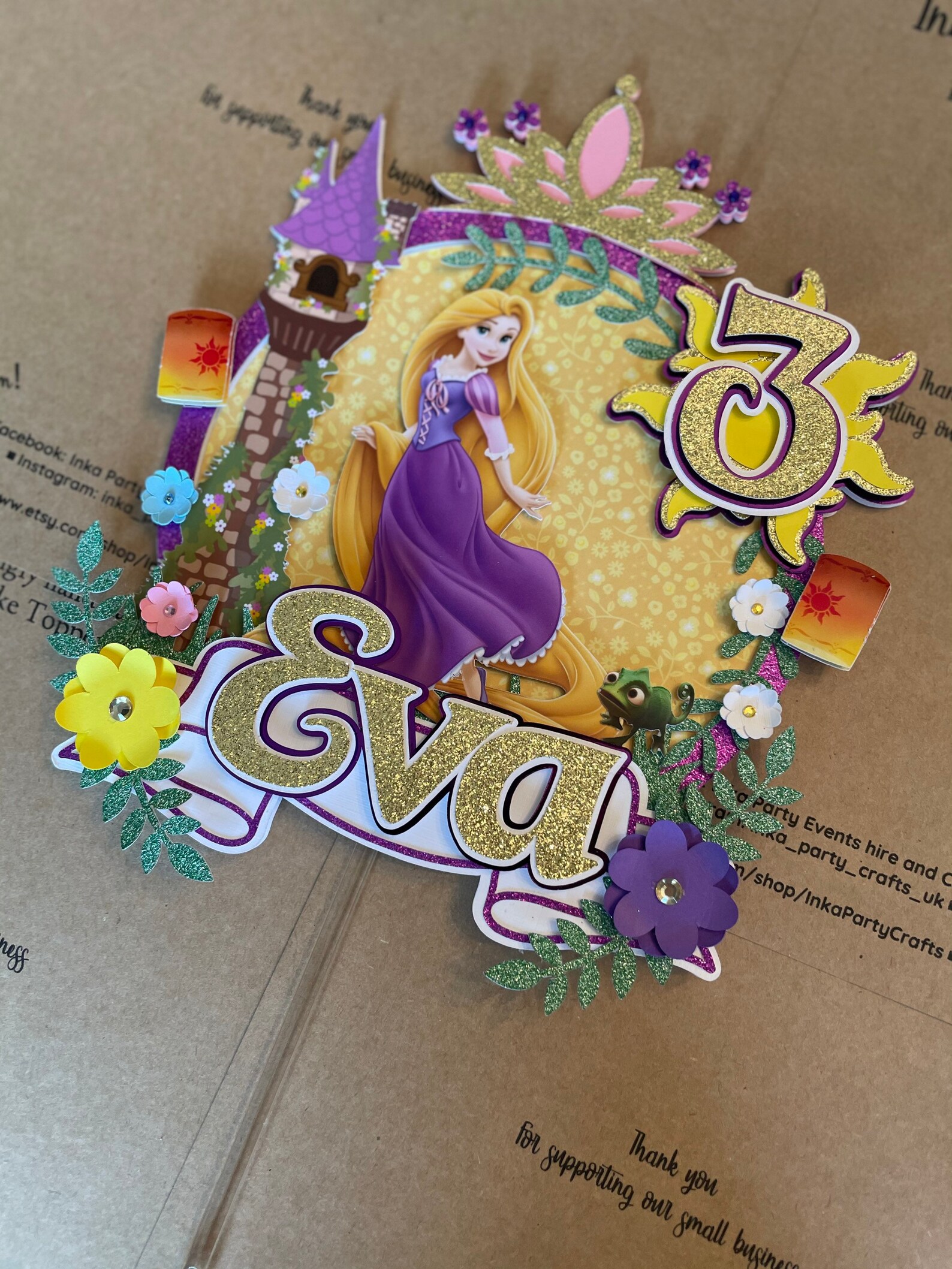 Rapunzel Tangled Cake Topper Disney Princess Cake Topper - Etsy UK