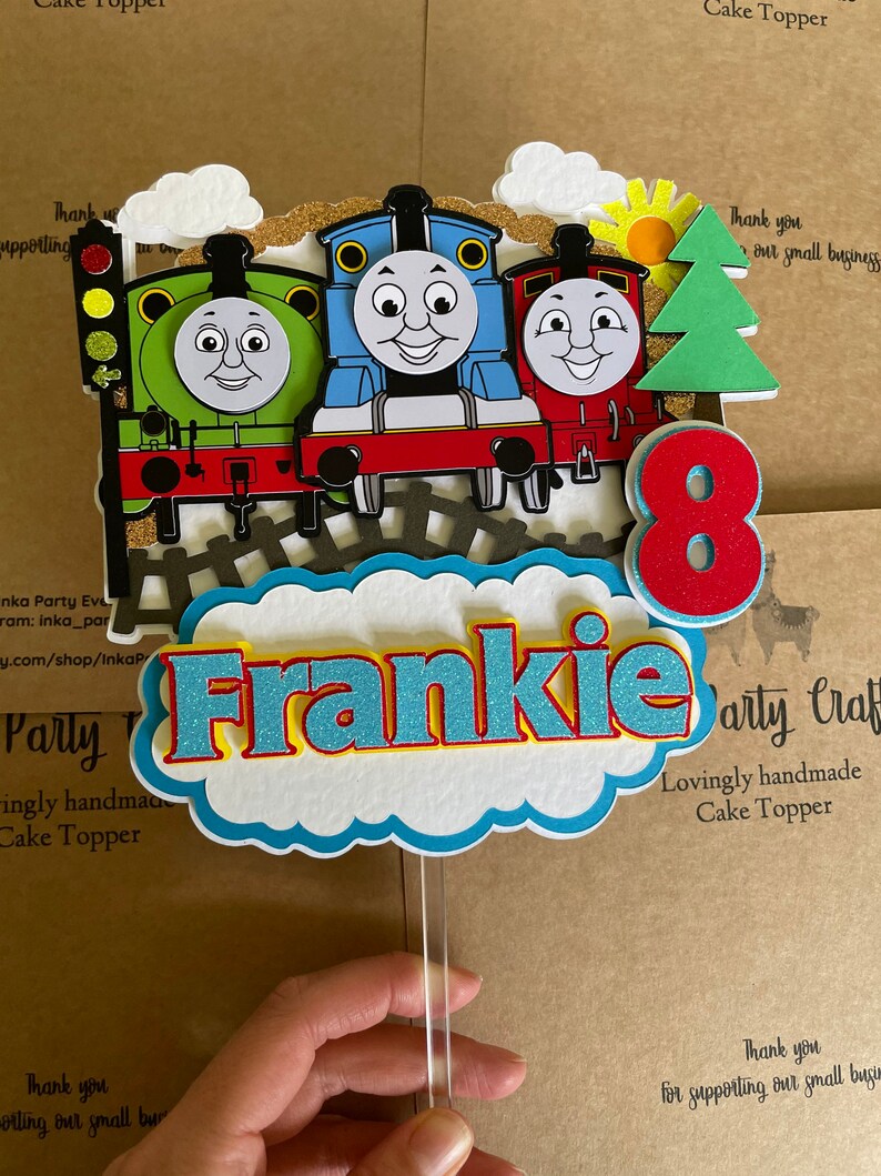 Thomas Tank Engine and Friends Inspired Cake Topper Thomas - Etsy