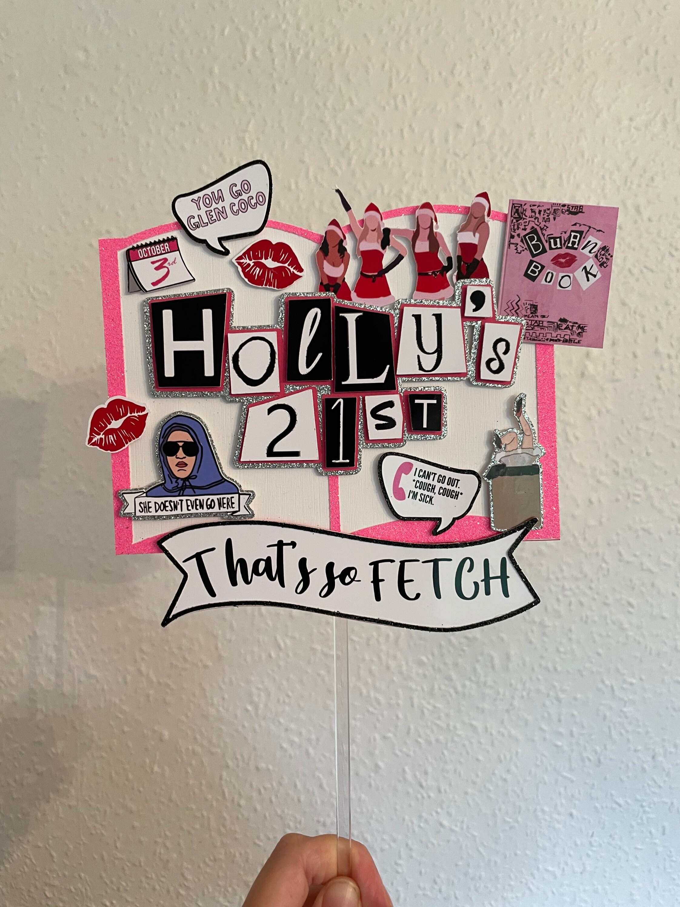 Mean Girls Inspired Cake Topper 3D Mean Girls Cake | Etsy