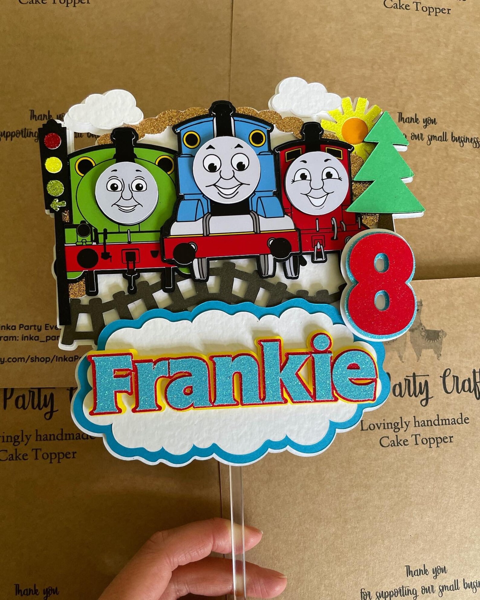 Thomas Tank Engine and Friends Inspired Cake Topper Thomas - Etsy