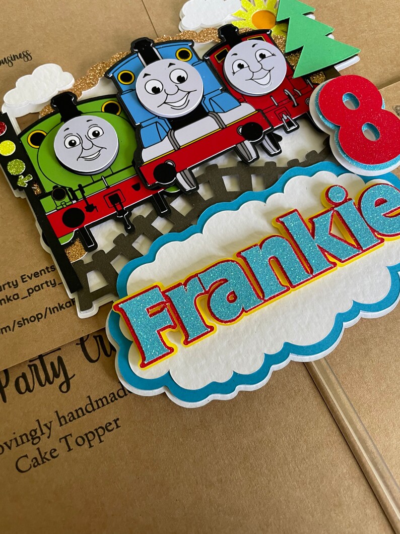Thomas Tank Engine and Friends Inspired Cake Topper Thomas - Etsy UK